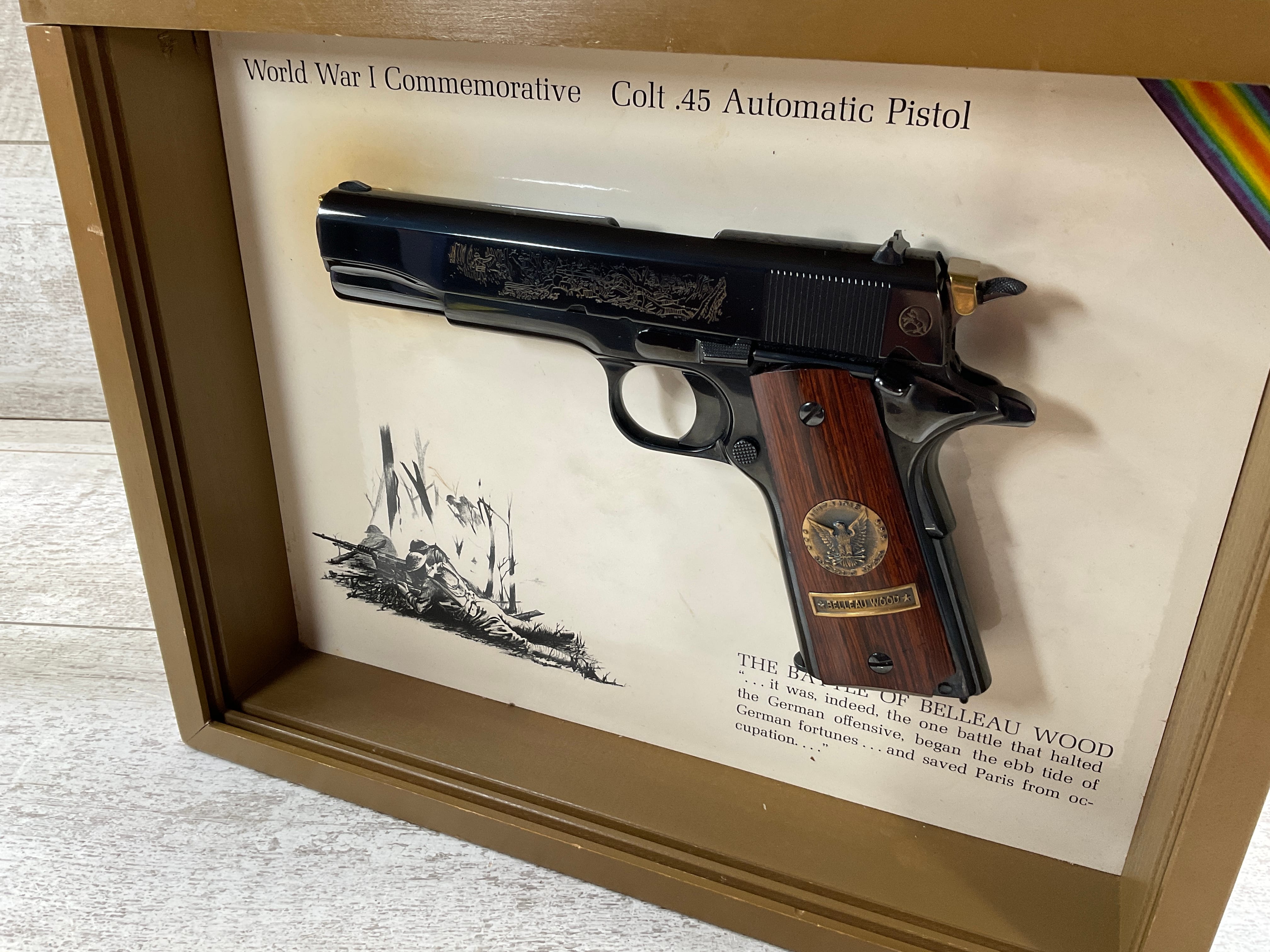 COLT 1911 BELLEAU WOOD WWI COMMEMORATIVE 45ACP SEMI AUTO PISTOL ...