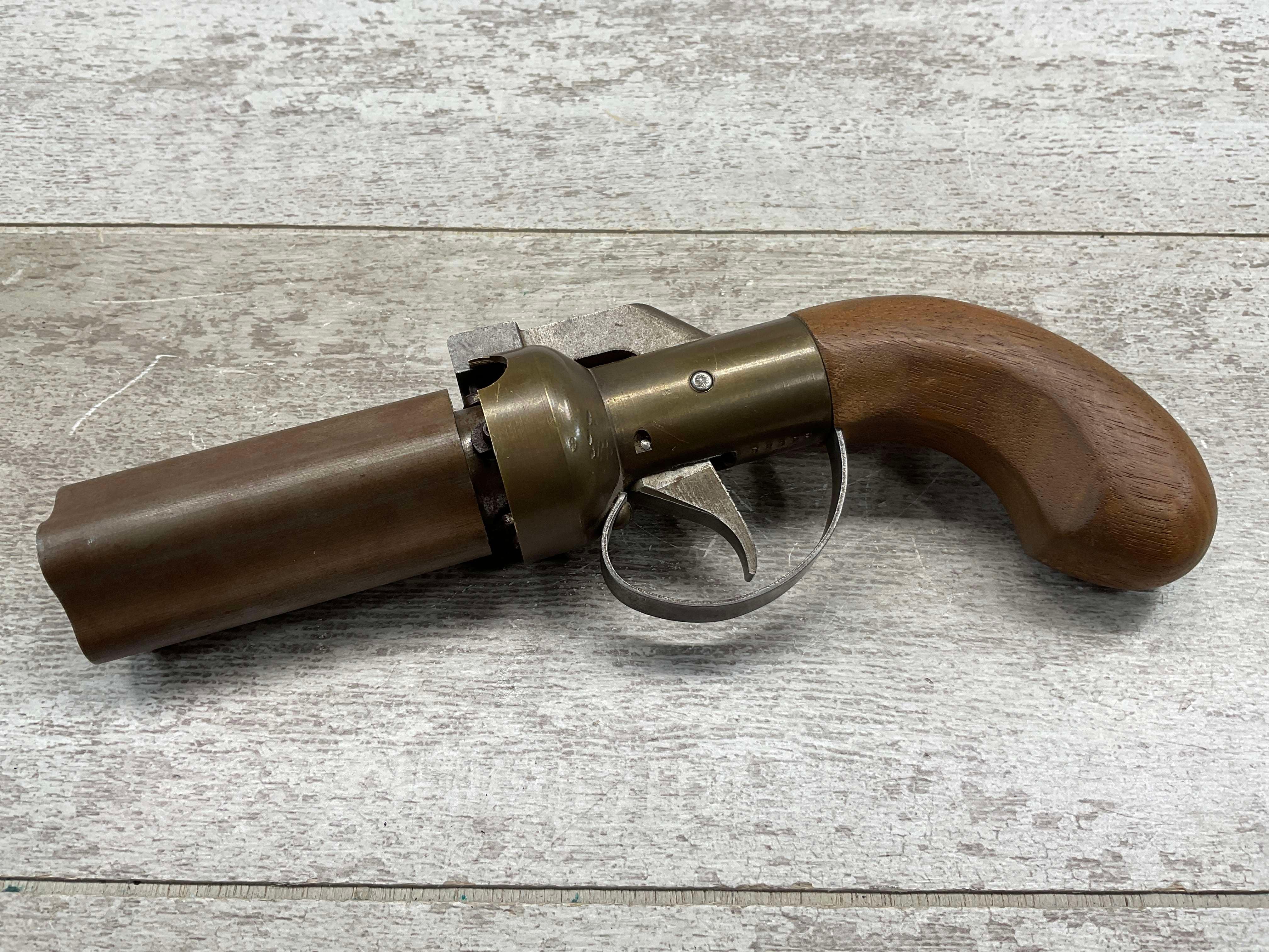 CMC 4-SHOT .36 CAL PERCUSSION PEPPERBOX REVOLVER - Checkpoint Charlie's