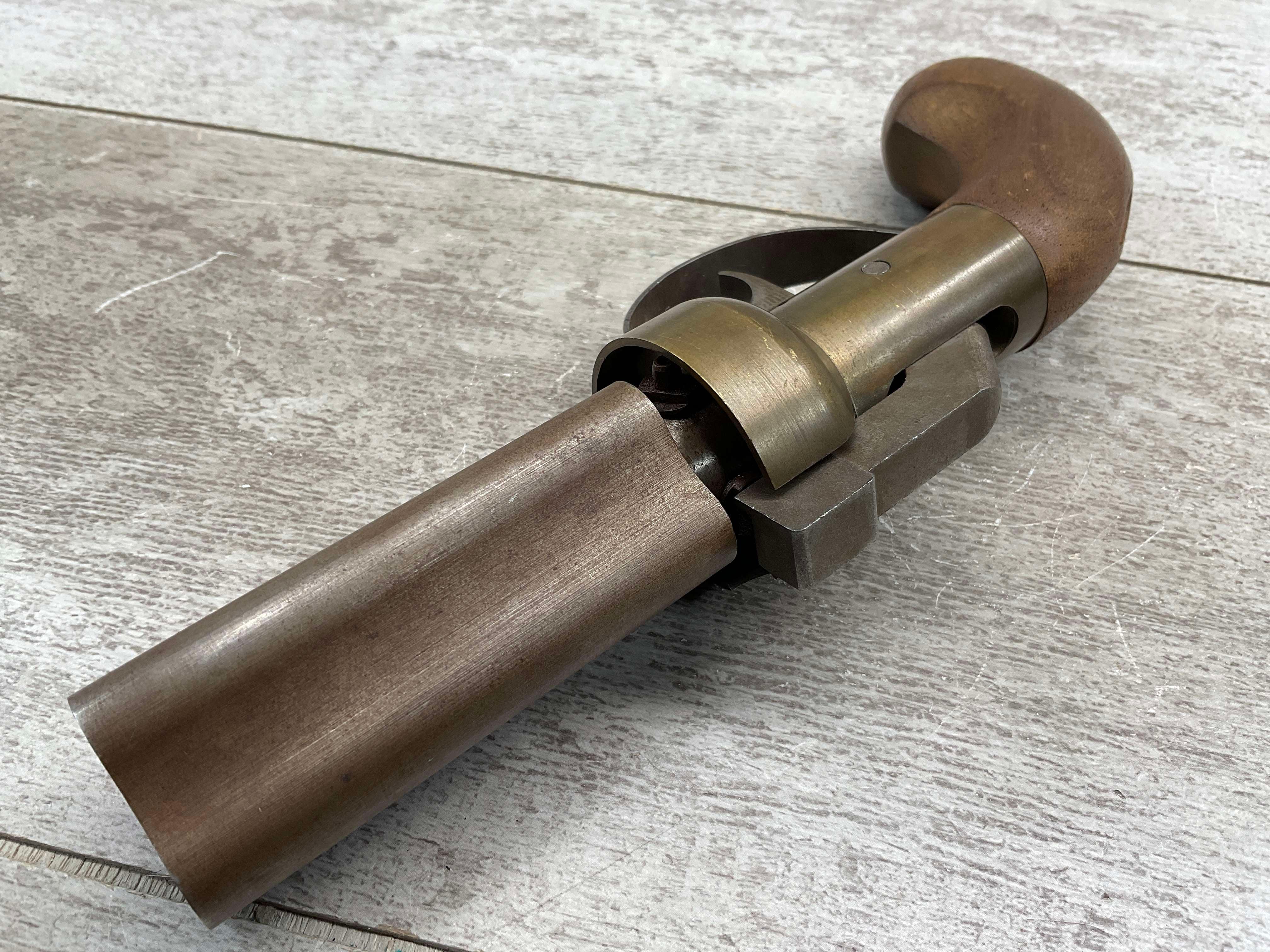 CMC 4-SHOT .36 CAL PERCUSSION PEPPERBOX REVOLVER - Checkpoint Charlie's