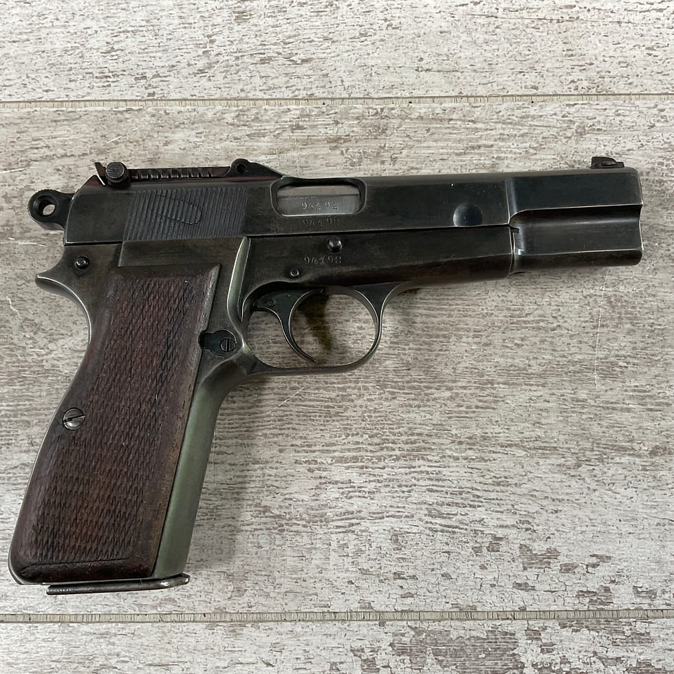 FN BROWNING HI POWER 9MM NAZI MARKED ALL MATCHING PISTOL #3-05017-PF ...