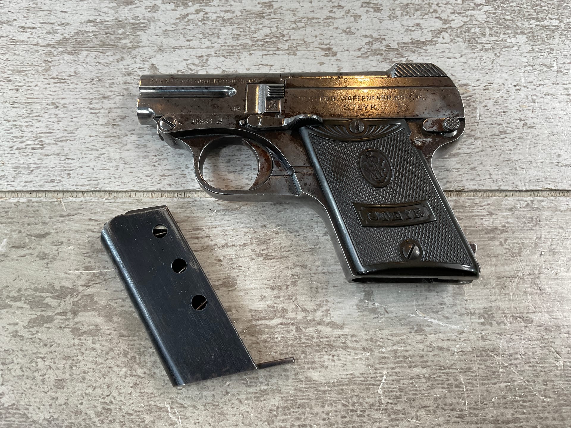 STEYR PIEPER MODEL 1908 .25 AUTO SEMI AUTO VEST/POCKET PISTOL