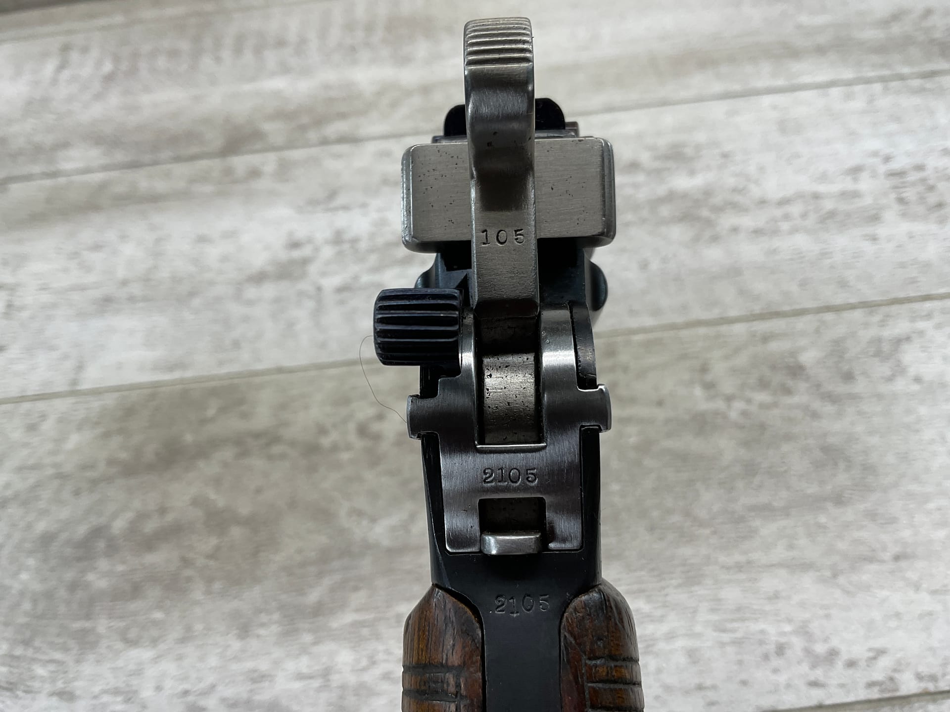 CHINESE TAKU NAVAL DOCKYARD C96 FLATSIDE PISTOL RIG, MATCHING ...
