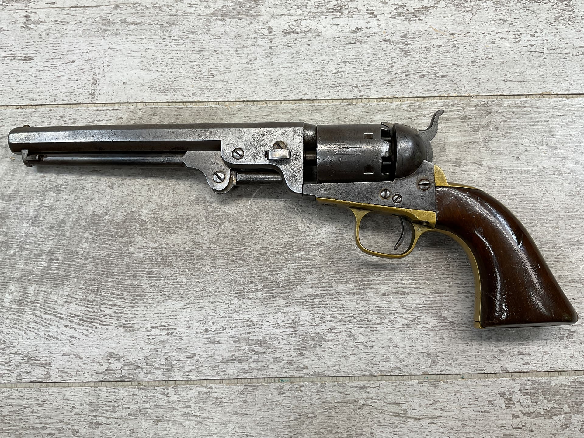 COLT 1851 NAVY .36 CAL ANTIQUE REVOLVER, 1863 MFR - Checkpoint Charlie's