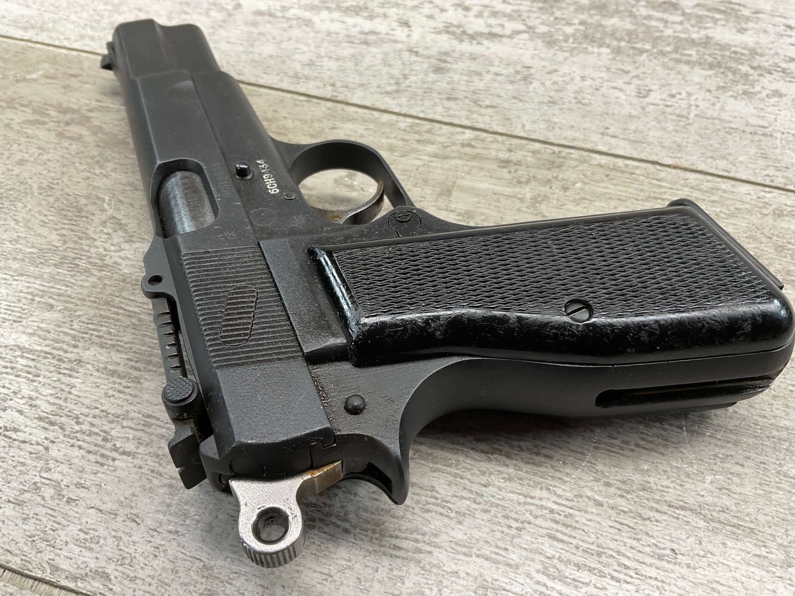 INGLIS CHINESE HI POWER (MK I*) W/ORIGINAL WOODEN STOCK - Checkpoint ...