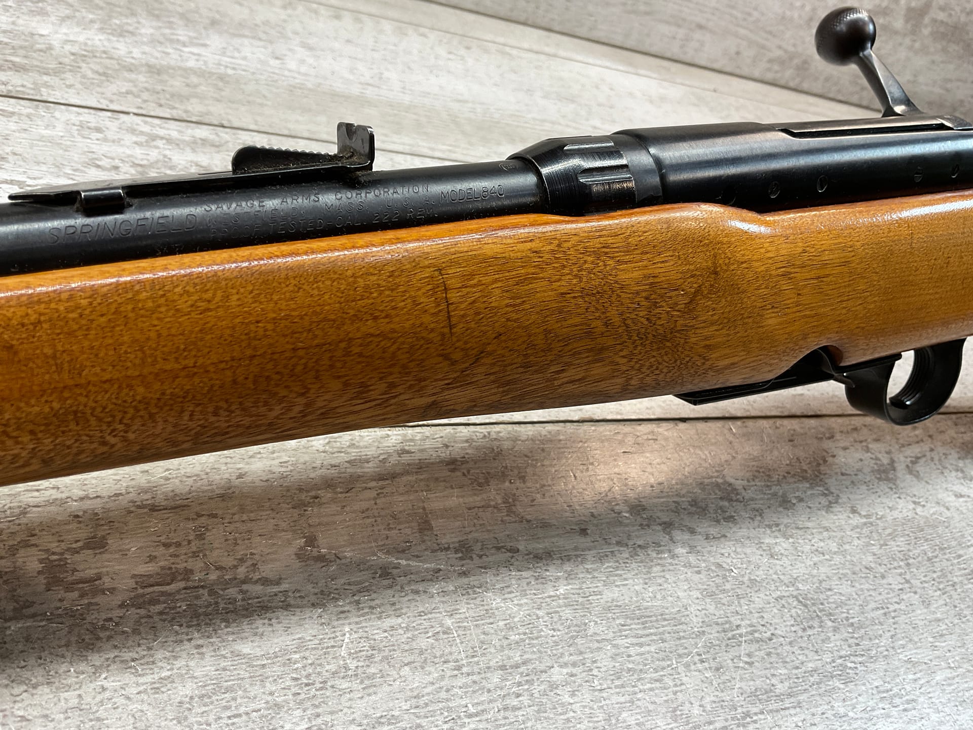 SPRINGFIELD / SAVAGE MODEL 840 222 REM BOLT ACTION RIFLE - Checkpoint ...