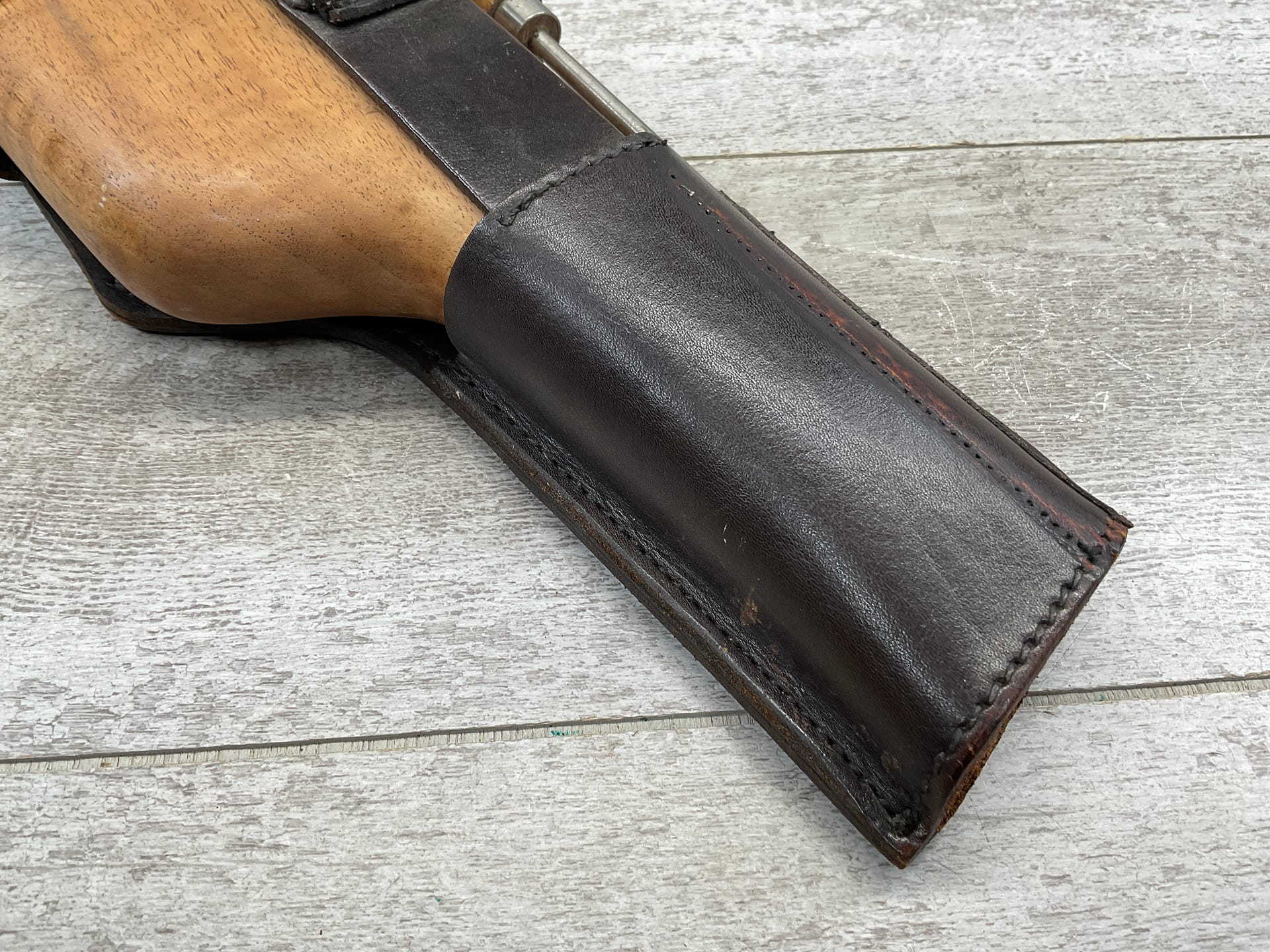 MAUSER C96 BROOMHANDLE WOODEN HOLSTER ONLY, CUT SHORT - Checkpoint ...