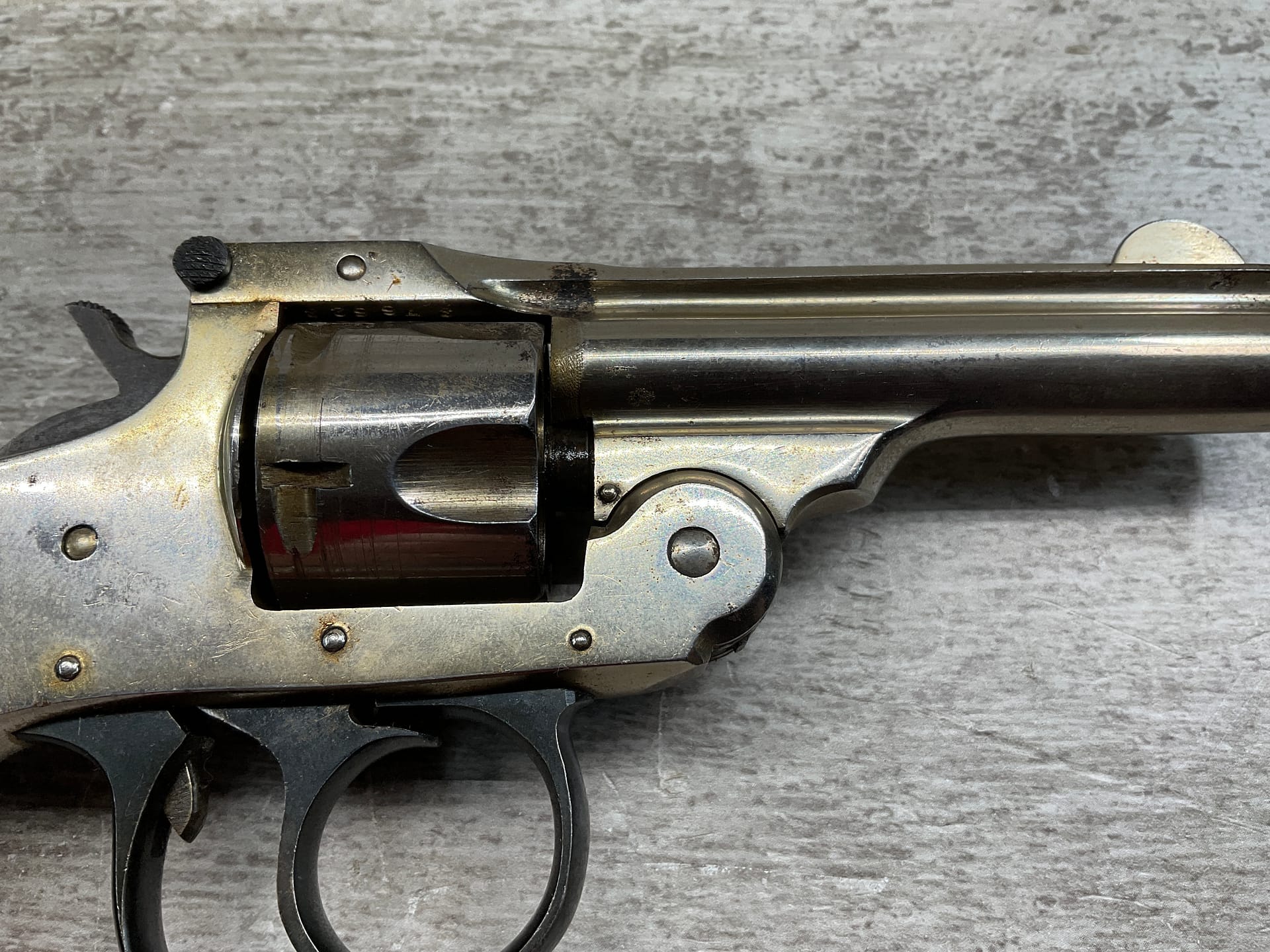 HARRINGTON & RICHARDSON ARMS COMPANY 32 S&W TOP BREAK NICKEL REVOLVER - Checkpoint Charlie's