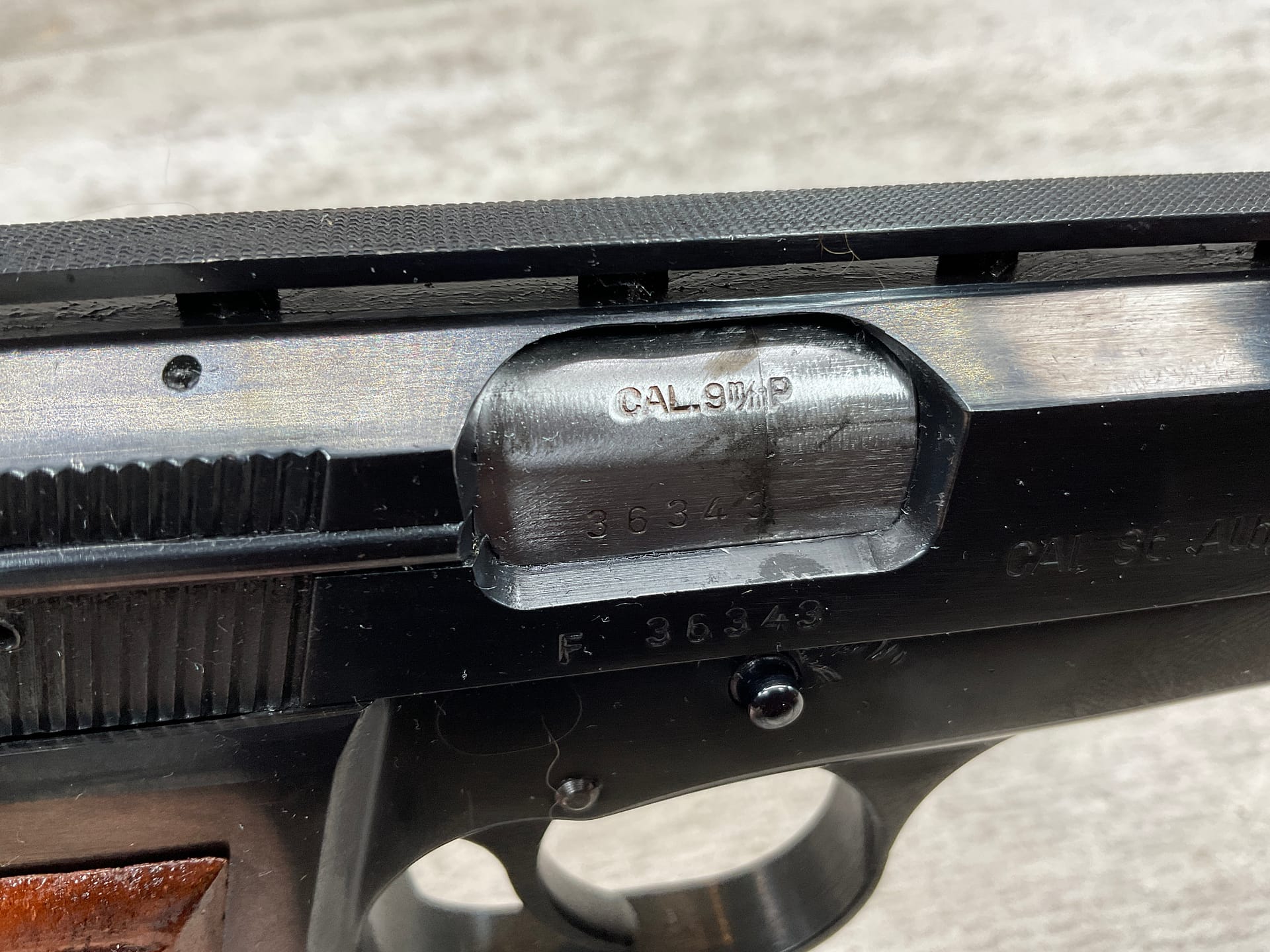 FEG HUNGARIAN MODEL FP9 9MM SEMI AUTO PISTOL, HI POWER CLONE