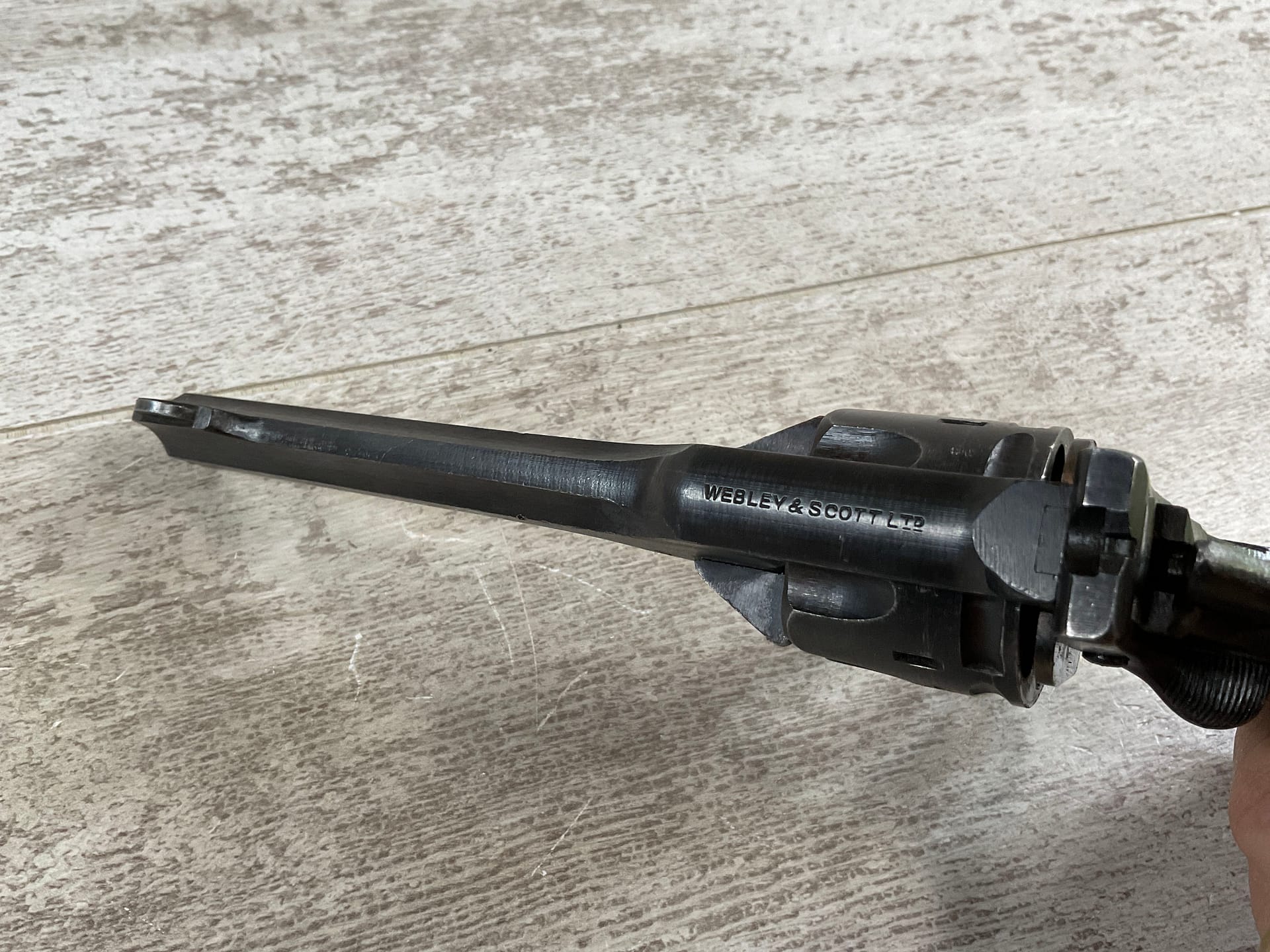 WEBLEY MARK IV .38/200 DA "WAR FINISH" REVOLVER RIG - Checkpoint Charlie's