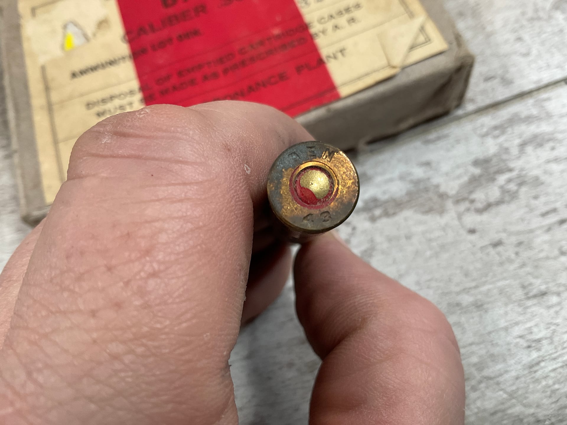 DENVER ORDNANCE PLANT WWII .30 CALIBER BALL M2 AMMO 20 ROUNDS #3-02023 ...