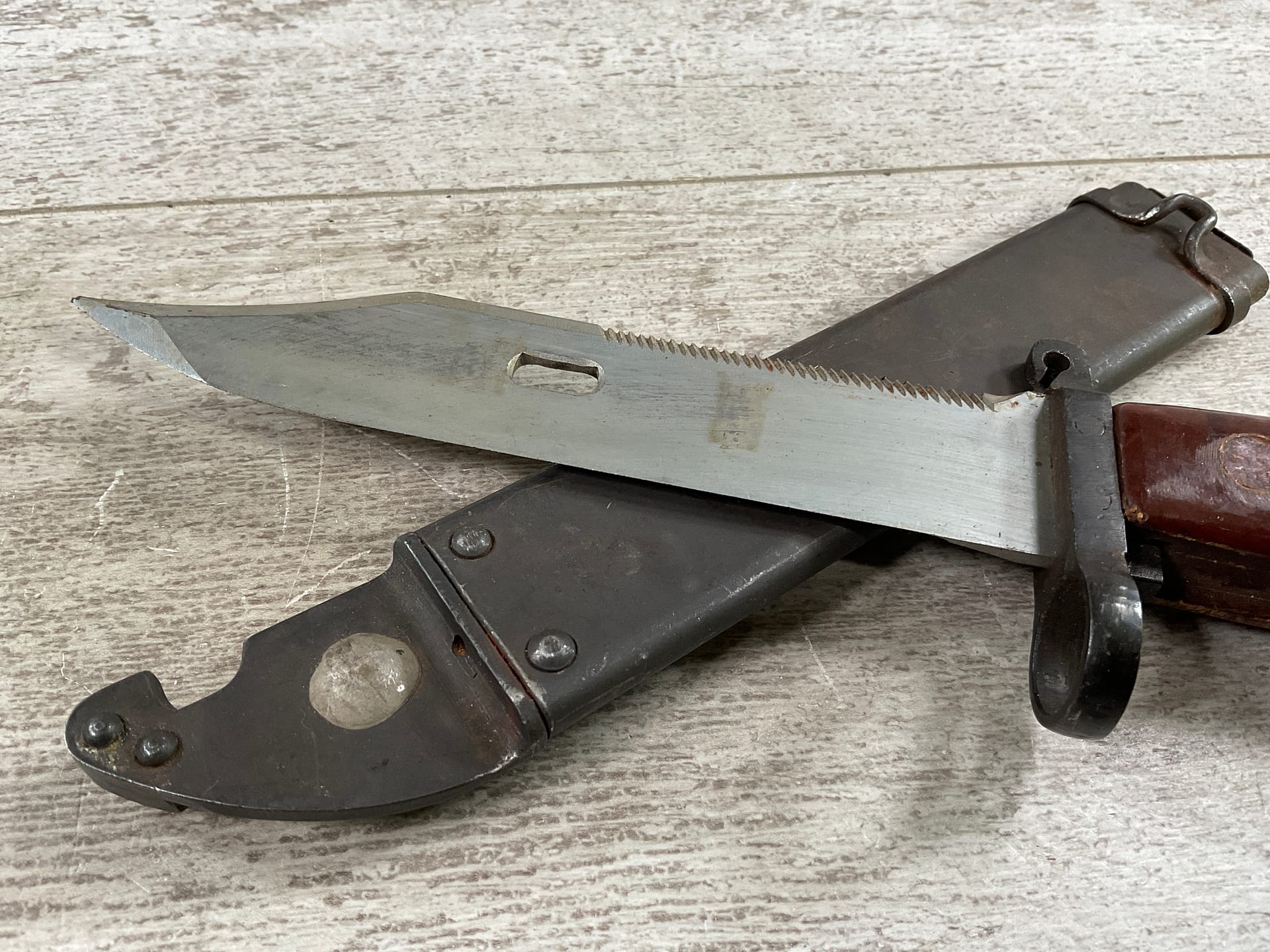 ROMANIAN AKM TYPE I KNIFE BAYONET/TYPE I SCABBARD #3-06048-PF ...
