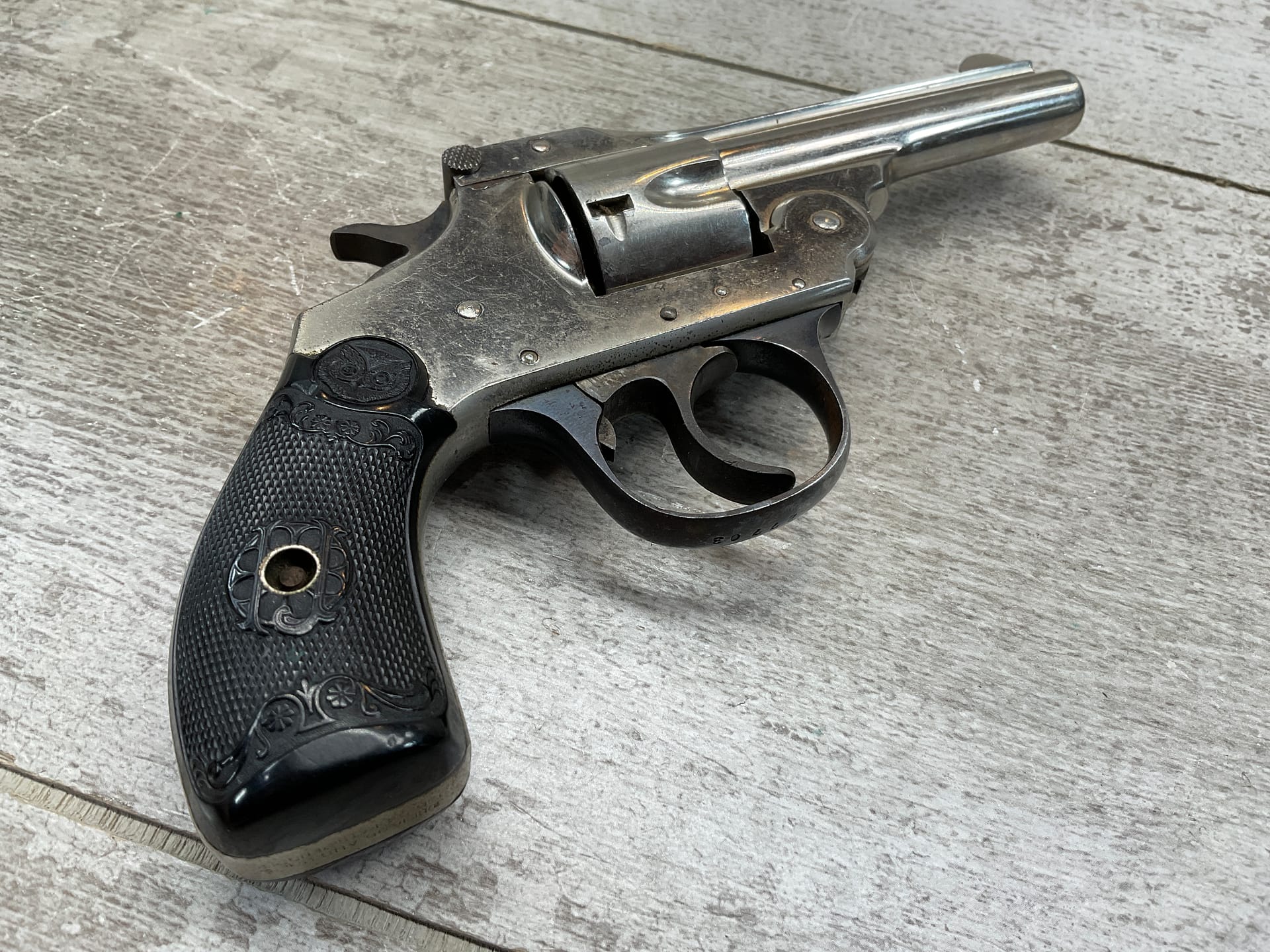 IVER JOHNSON & CYCLE WORKS SECOND MODEL TOP BREAK 32 S&W REVOLVER ...