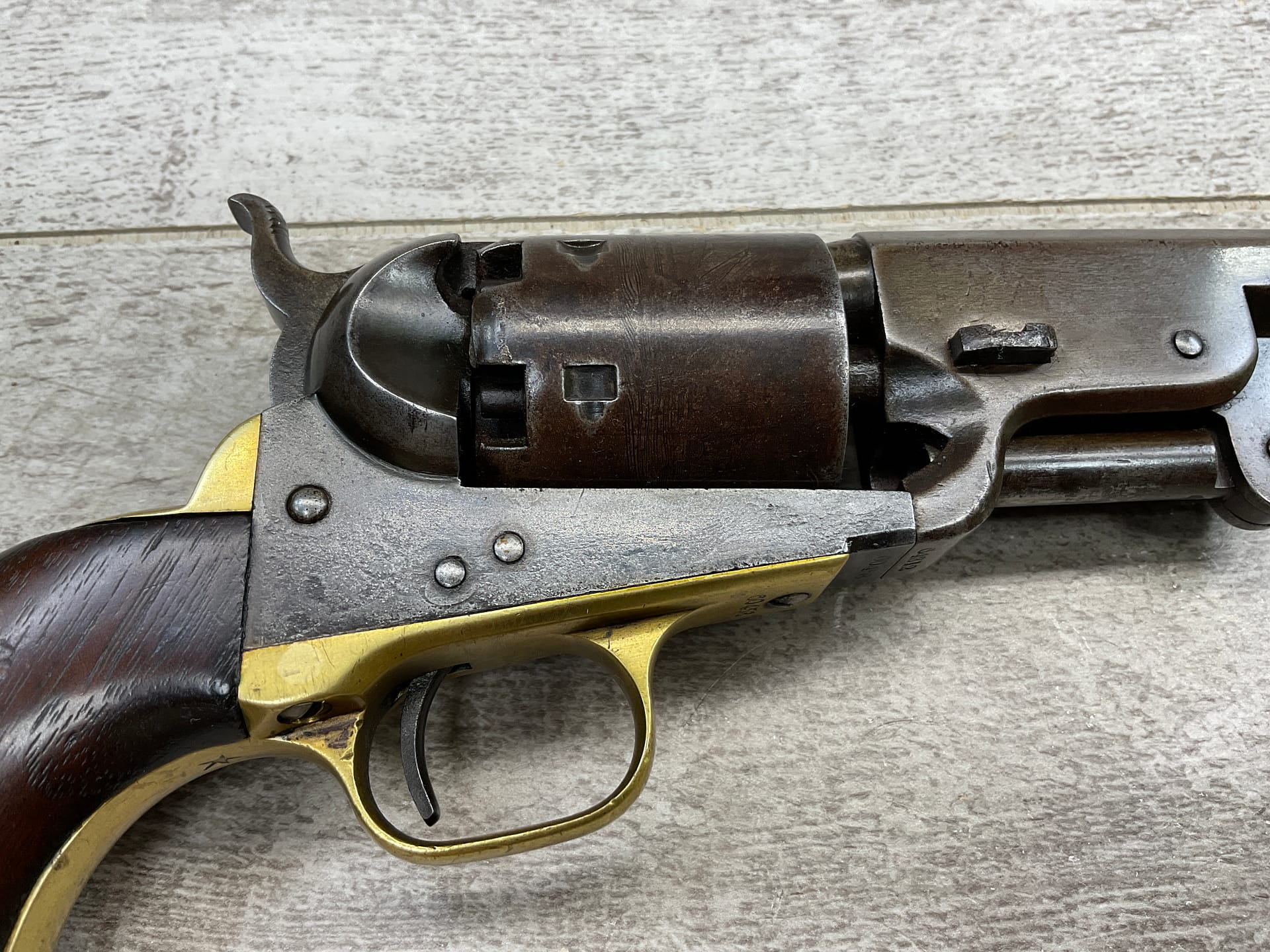 COLT 1851 NAVY .36 CAL ANTIQUE REVOLVER, 1856 MFR - Checkpoint Charlie's