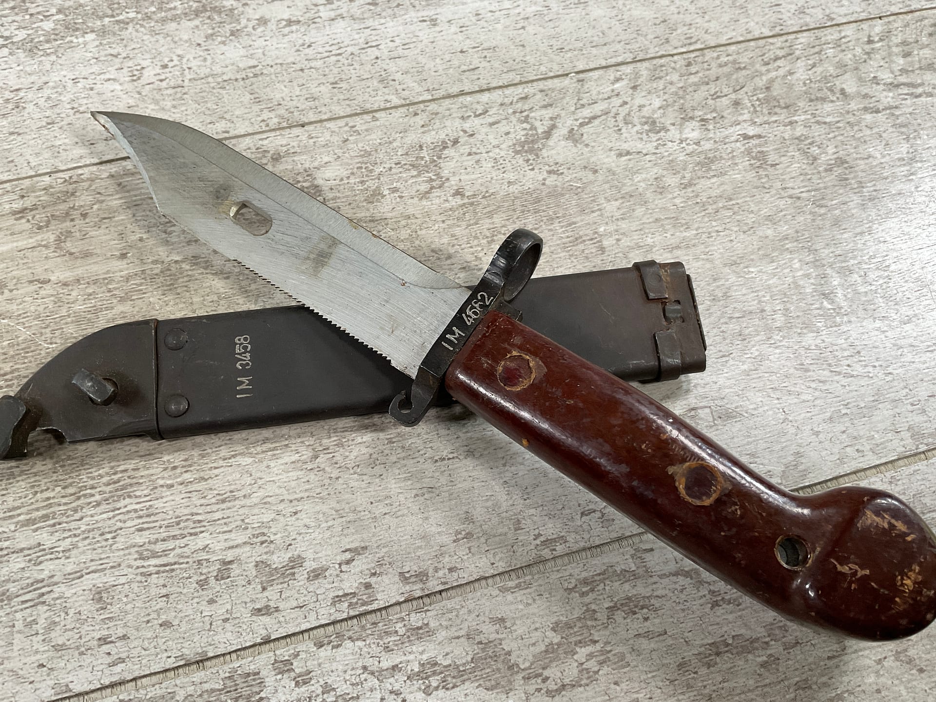 ROMANIAN AKM TYPE I KNIFE BAYONET/TYPE I SCABBARD #3-06048-PF ...