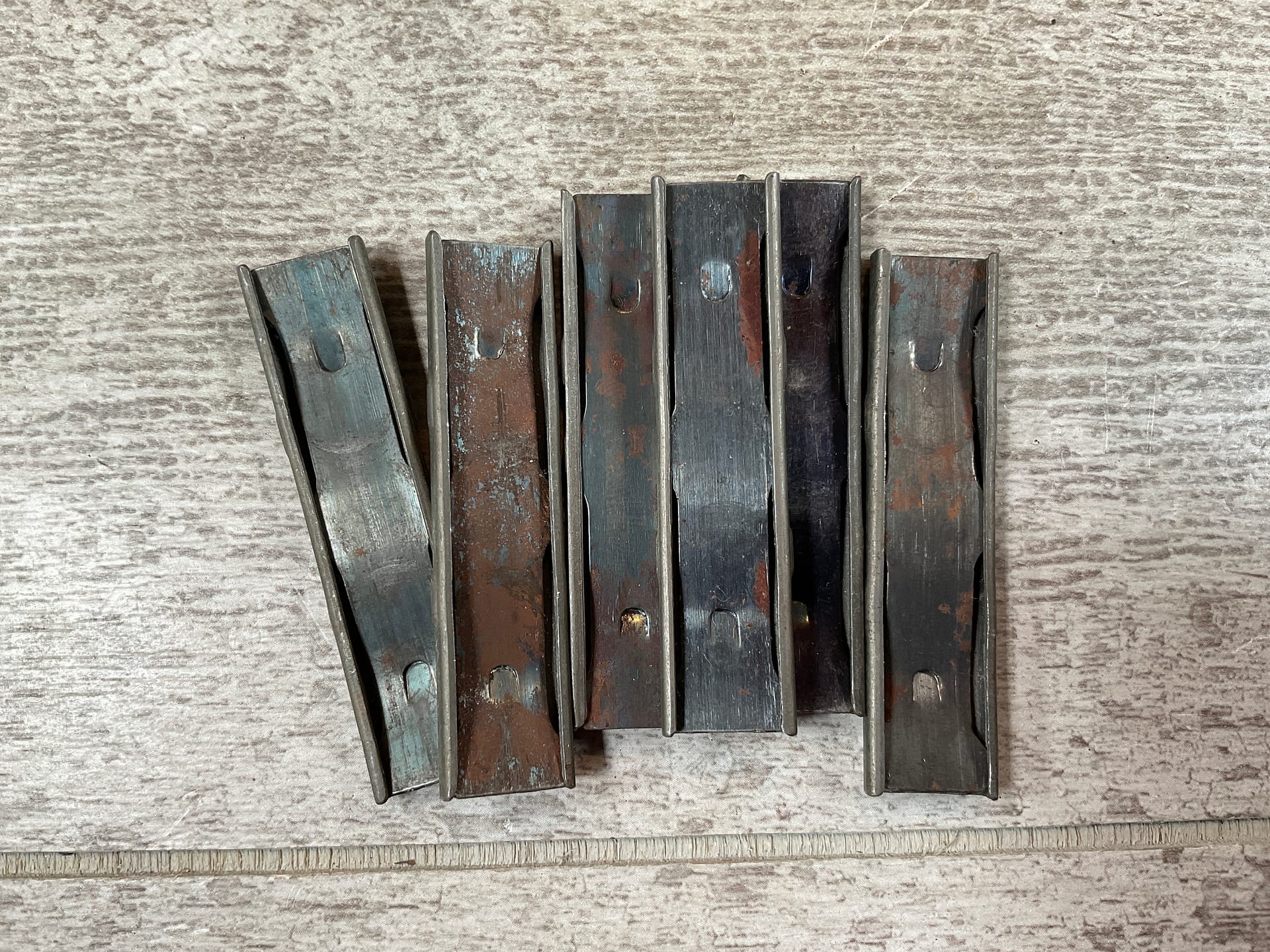 8MM MAUSER STEEL STRIPPER CLIPS, QTY 5 #2-11077 - Checkpoint Charlie's