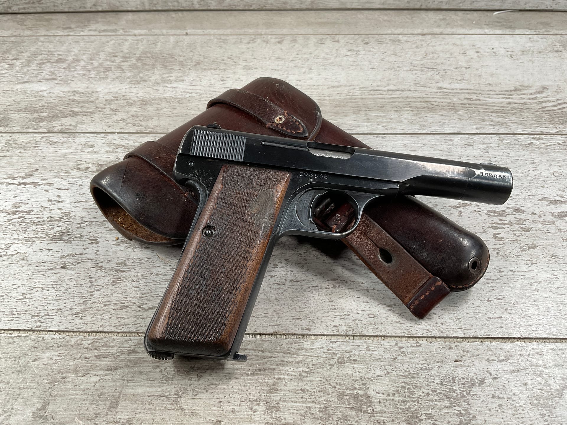FN BROWNING MODEL 1922 NAZI MARKED .32ACP PISTOL RIG #3-08090-BDH - Checkpoint Charlie's