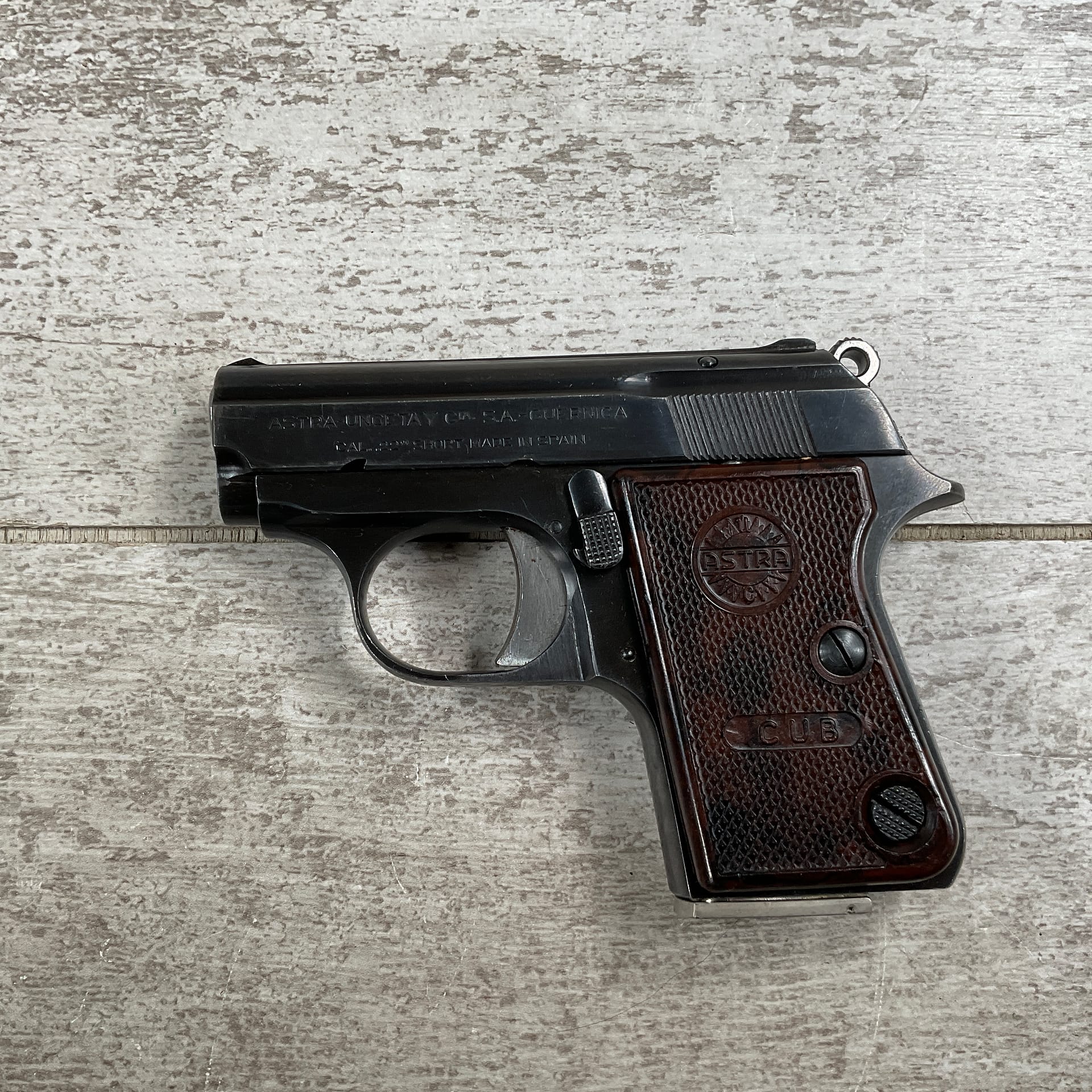 ASTRA CUB .22 SHORT SEMI AUTO POCKET PISTOL #3-08052-BDH - Checkpoint Charlie's