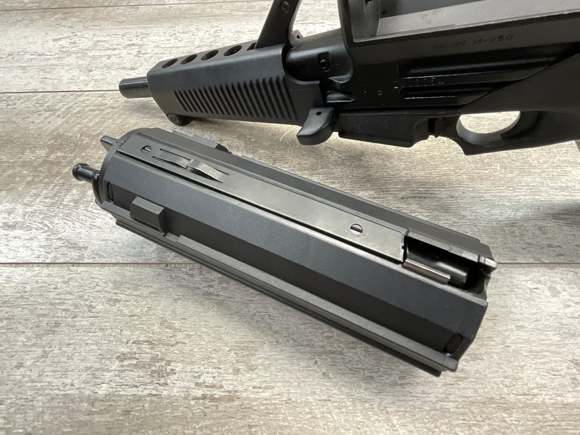 CALICO M-950 9MM SEMI AUTO PISTOL W/ 50 ROUND MAGAZINE, LIKE NEW ...