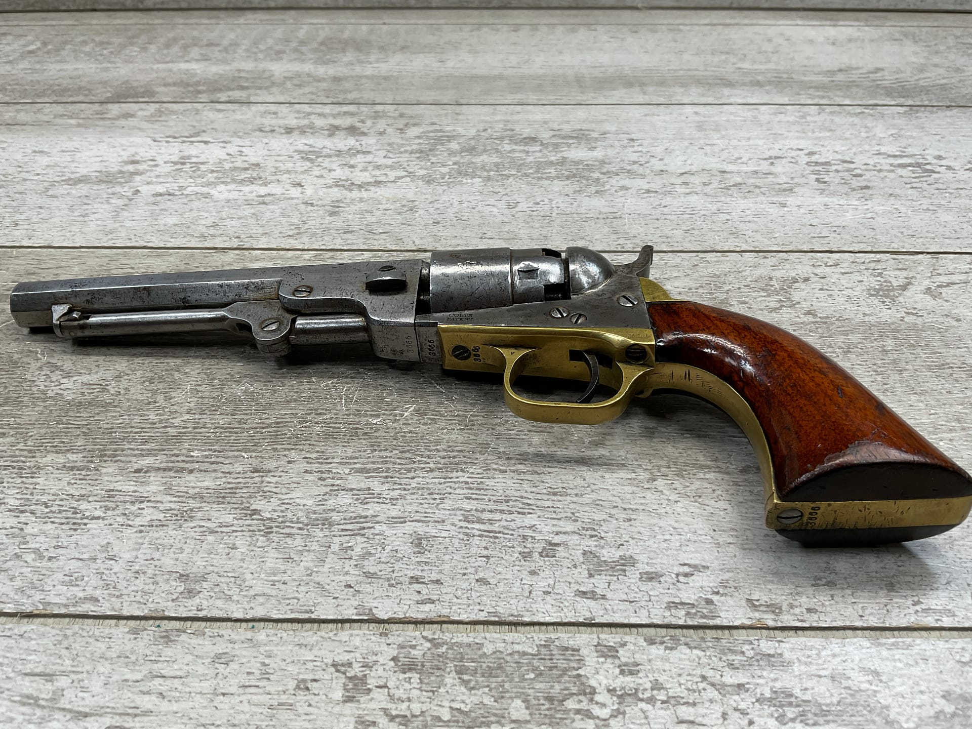 COLT MODEL 1862 POLICE & POCKET PISTOL OF NAVY .36 CAL ANTIQUE REVOLVER ...