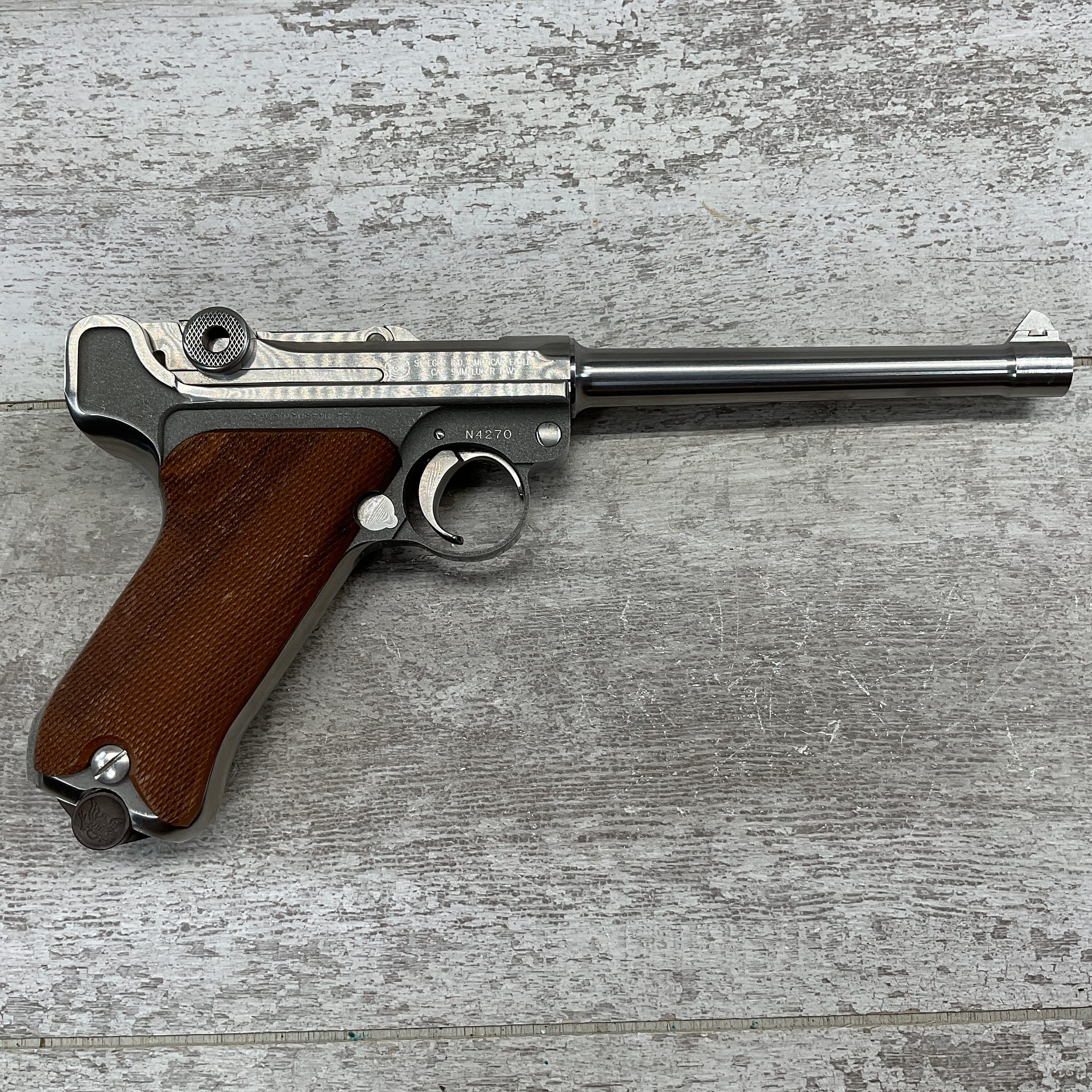 STOEGER AMERICAN EAGLE STAINLESS NAVY LUGER P08 9MM PISTOL - Checkpoint ...