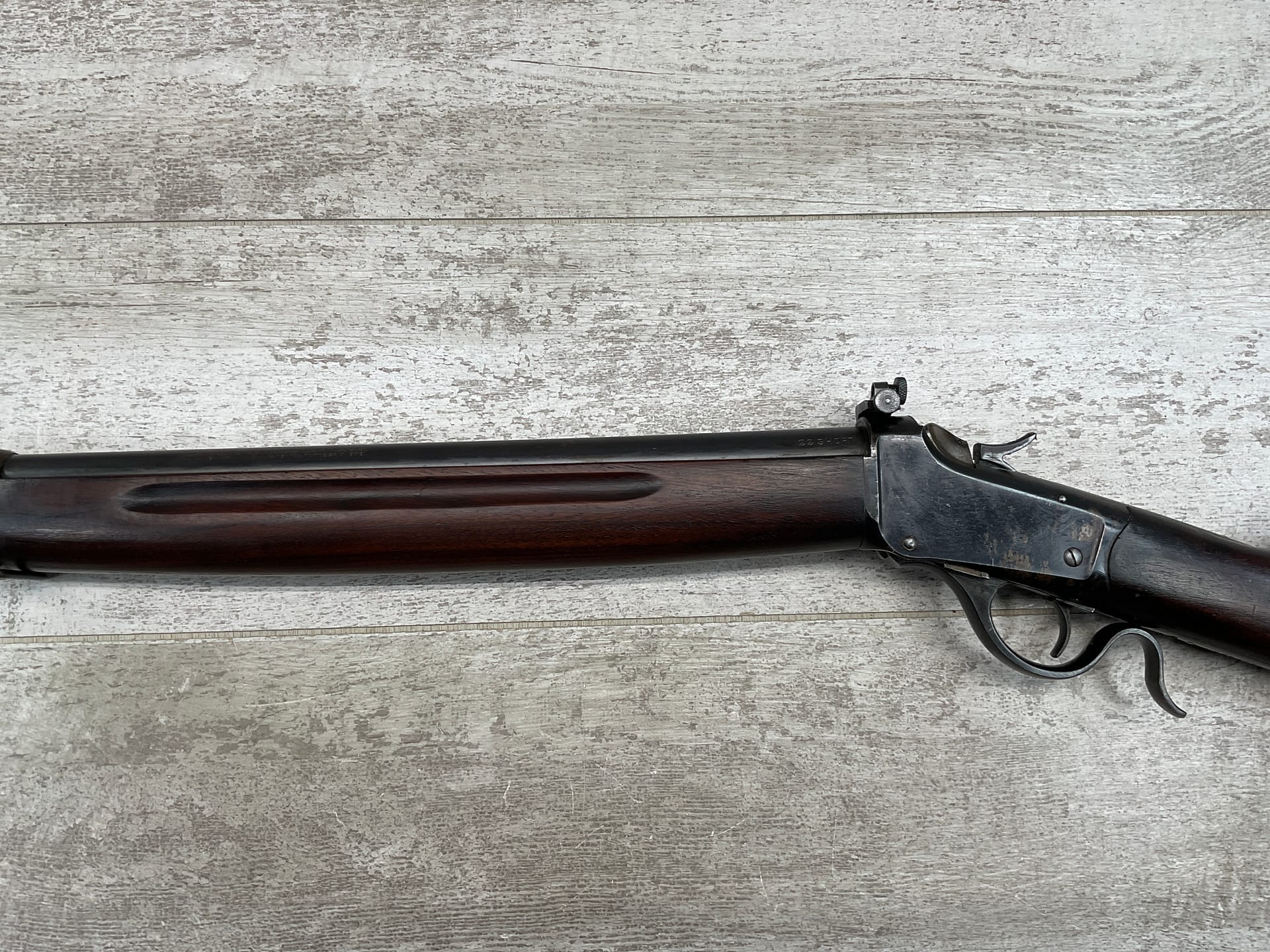 WINCHESTER 1886 LOW WALL MUSKET SINGLE SHOT .22 SHORT - Checkpoint ...