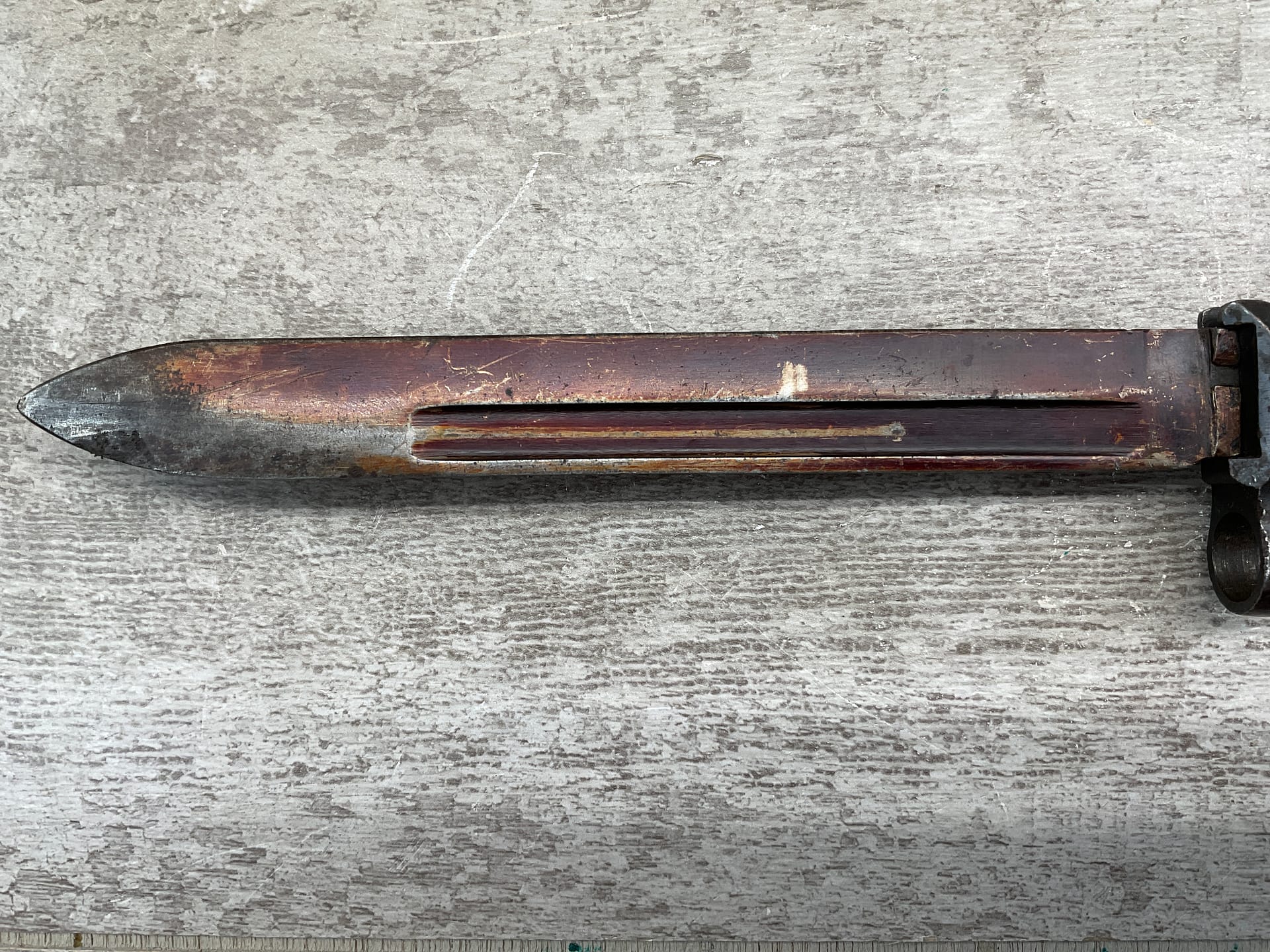 ITALIAN M1938 FOLDING BAYONET W/ SCABBARD - Checkpoint Charlie's