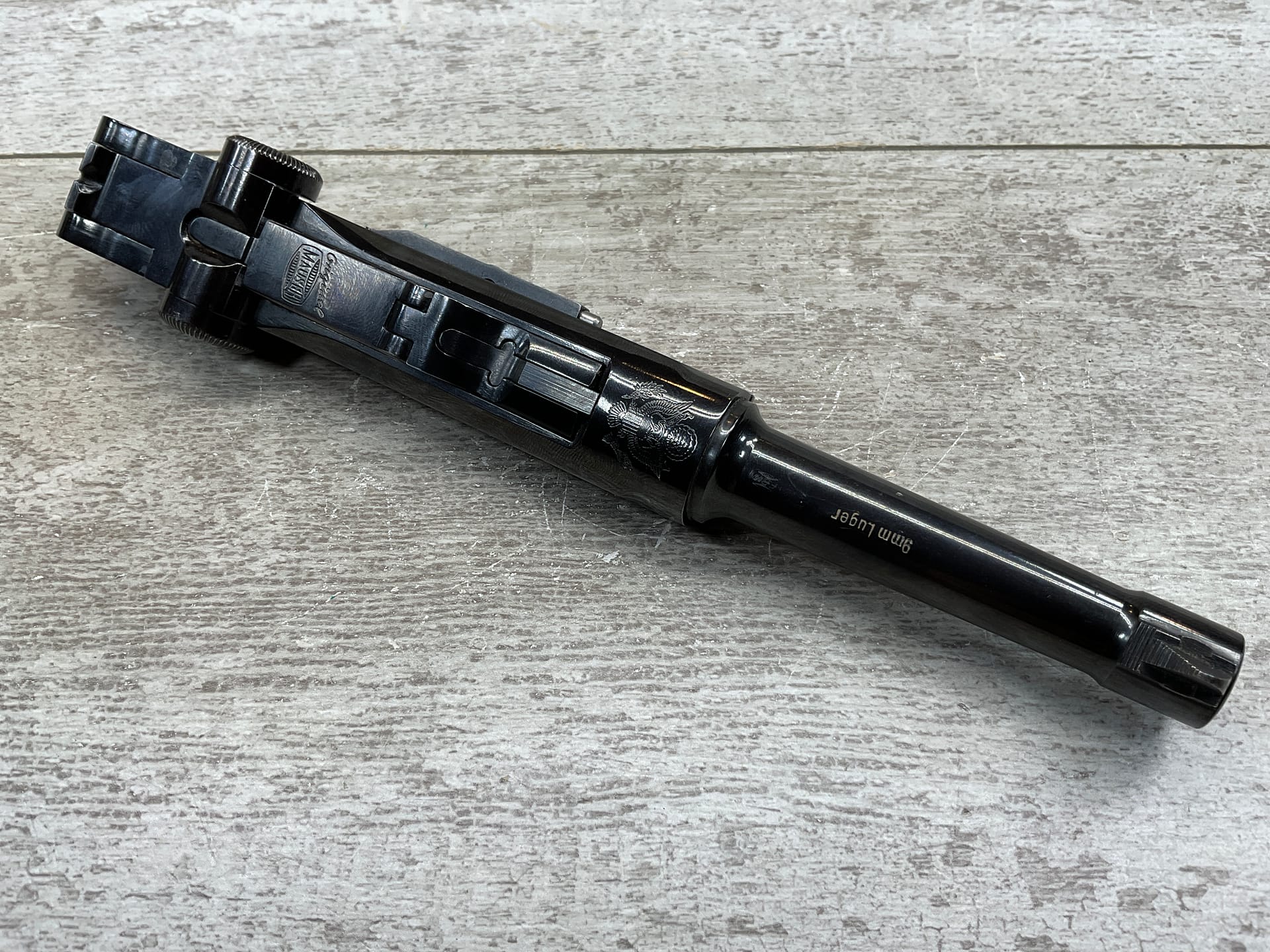 LUGER 9MM UPPER ASSEMBLY / RECEIVER, AMERICAN EAGLE CHAMBER STAMP ...