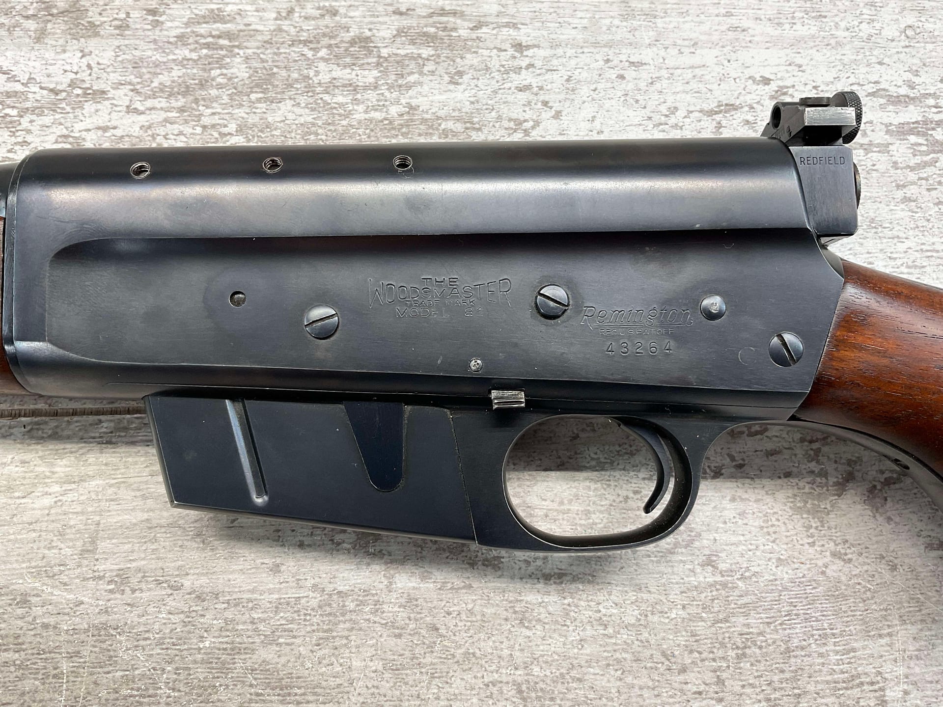 REMINGTON WOODMASTER MODEL 81 300 SAVAGE SEMI AUTO RIFLE, MINTY ...