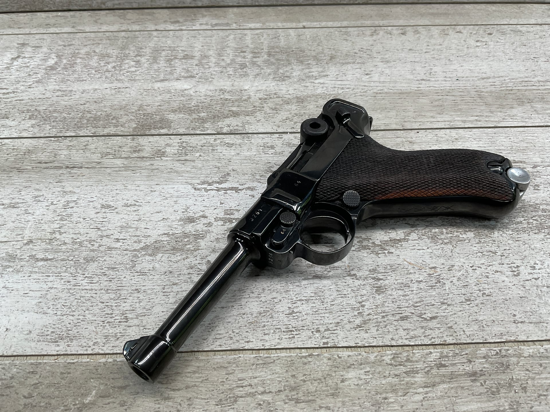 DWM LUGER P08 DOUBLE DATE, POLICE REWORK 9MM SERMI AUTO PISTOL ...