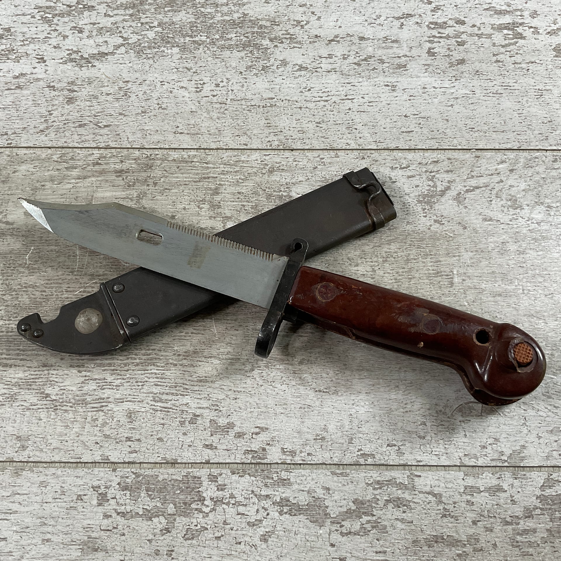 ROMANIAN AKM TYPE I KNIFE BAYONET/TYPE I SCABBARD #3-06048-PF ...