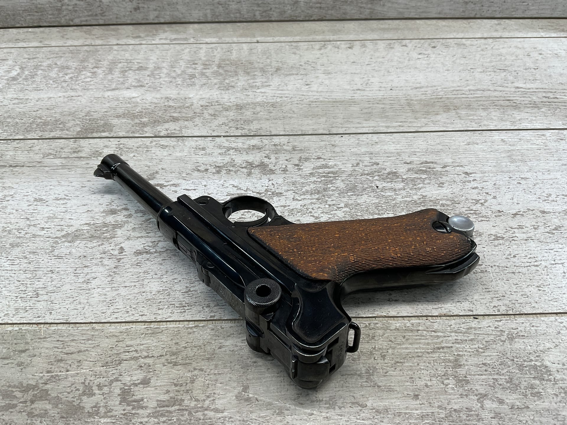 DWM LUGER P08 DOUBLE DATE, POLICE REWORK 9MM SERMI AUTO PISTOL ...