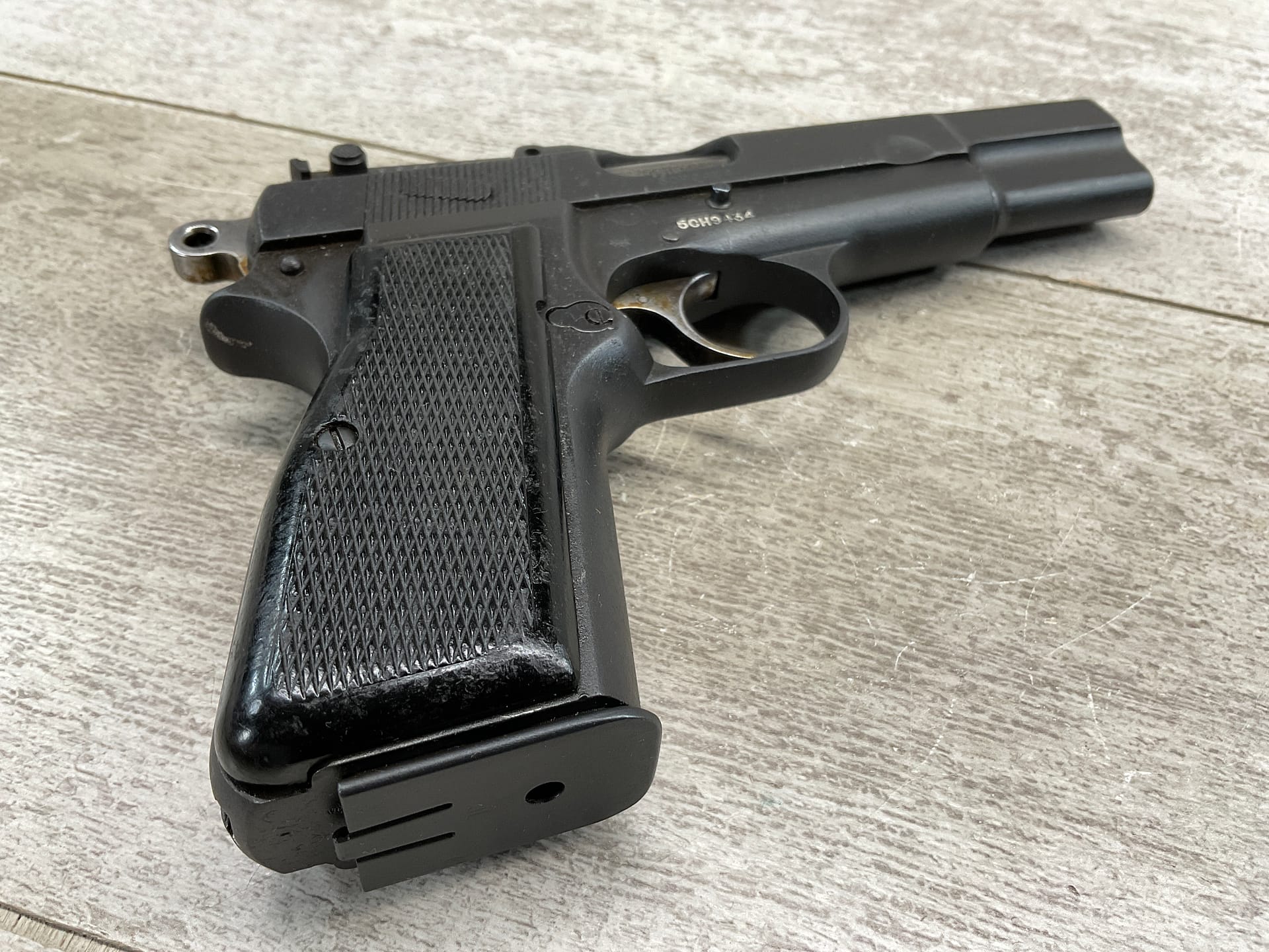 INGLIS CHINESE HI POWER (MK I*) W/ORIGINAL WOODEN STOCK - Checkpoint ...