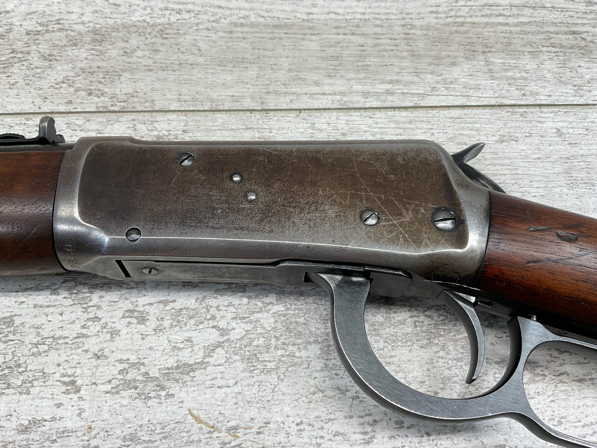 WINCHESTER MODEL 94 30 WCF LEVER ACTION CARBINE RIFLE, 1937 MFR - Checkpoint Charlie's