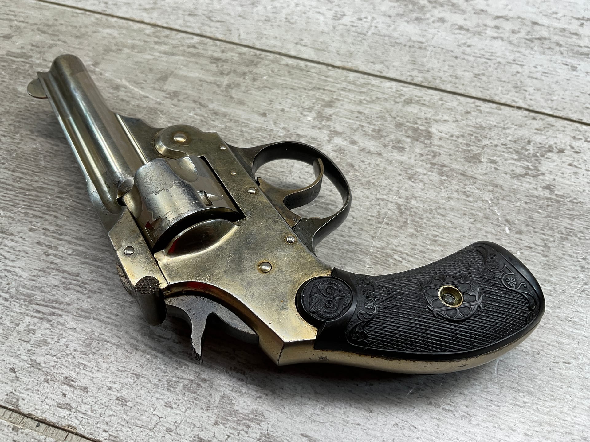 IVER JOHNSON & CYCLE WORKS SECOND MODEL TOP BREAK 32 S&W REVOLVER ...