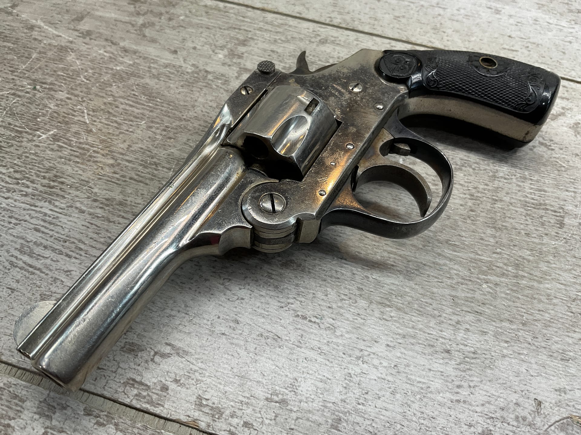 IVER JOHNSON & CYCLE WORKS SECOND MODEL TOP BREAK 32 S&W REVOLVER ...
