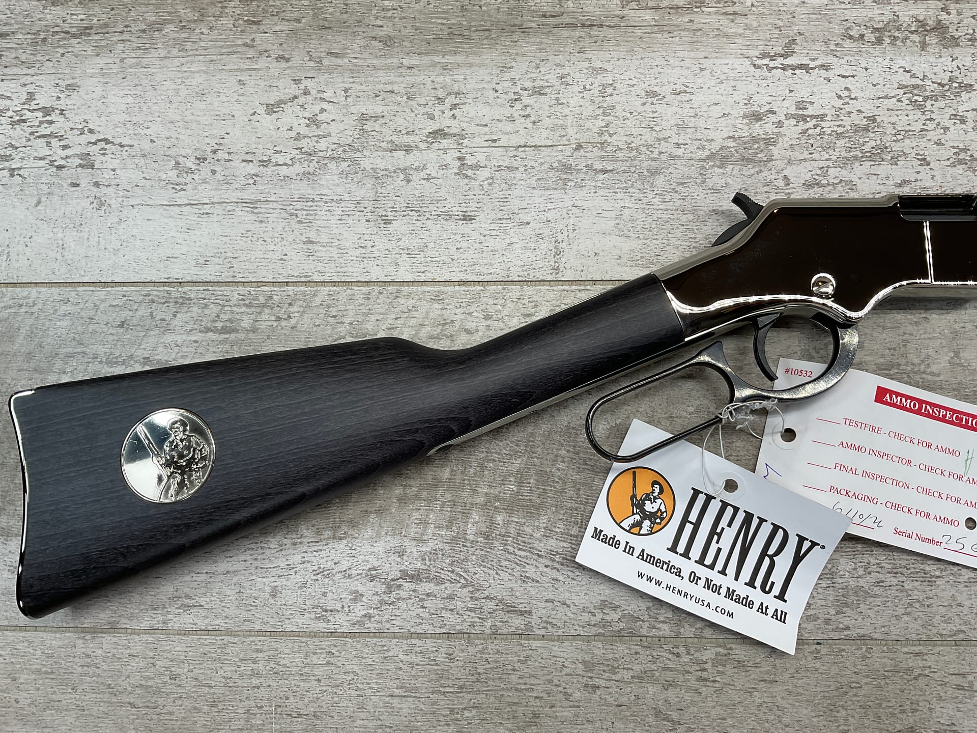 HENRY GOLDEN BOY SILVER 22 RIFLE 25TH ANNIVERSARY EDITION, H004S-25 ...