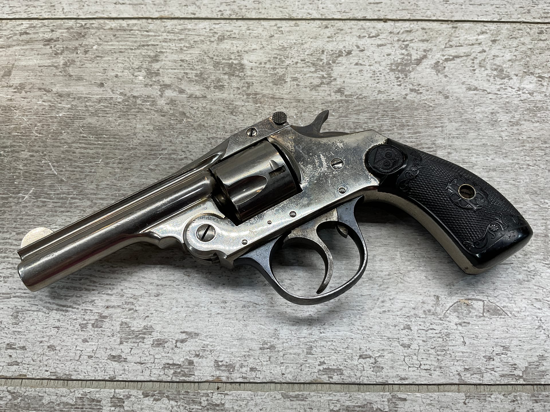 IVER JOHNSON & CYCLE WORKS SECOND MODEL TOP BREAK 32 S&W REVOLVER ...