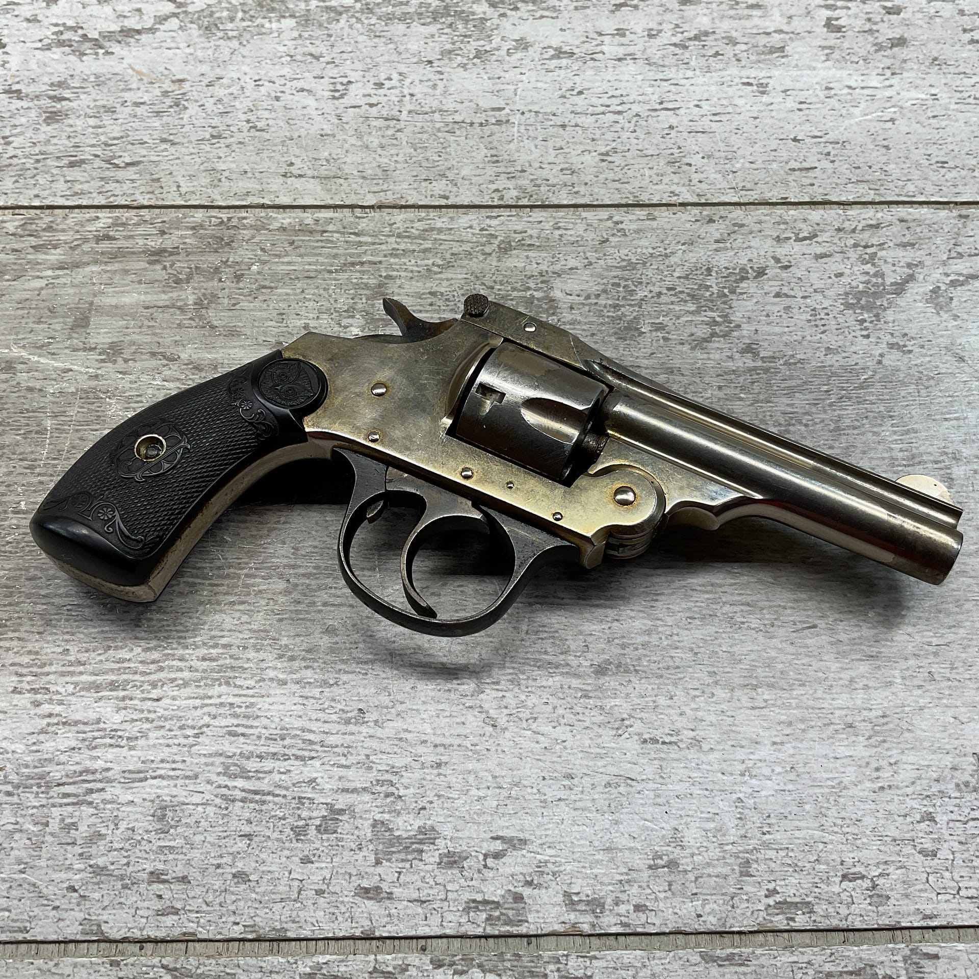 IVER JOHNSON & CYCLE WORKS SECOND MODEL TOP BREAK 32 S&W REVOLVER ...