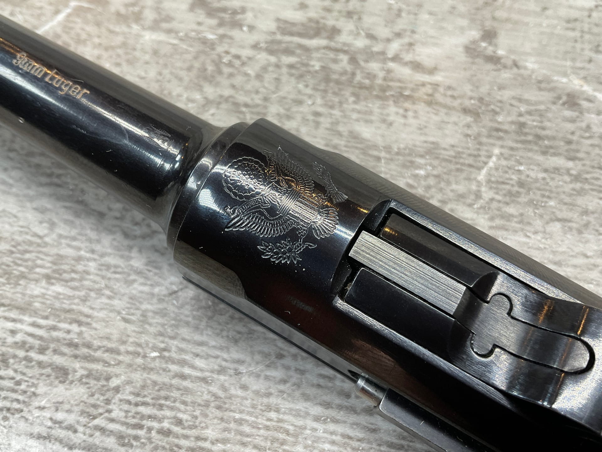 LUGER 9MM UPPER ASSEMBLY / RECEIVER, AMERICAN EAGLE CHAMBER STAMP ...