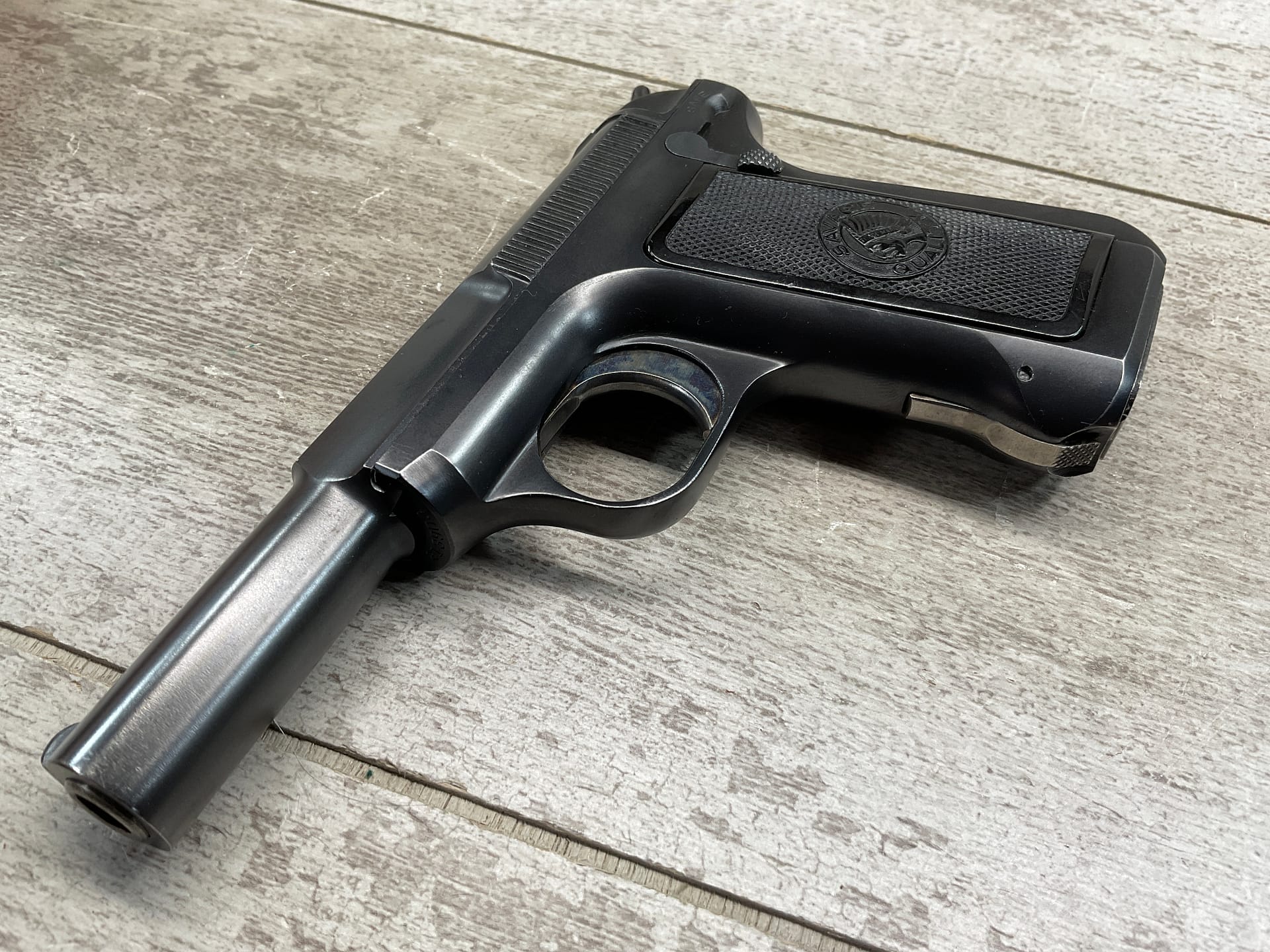 SAVAGE MODEL 1907 .32ACP PISTOL IN ORIGINAL KRAFT BOX, MINTY ...