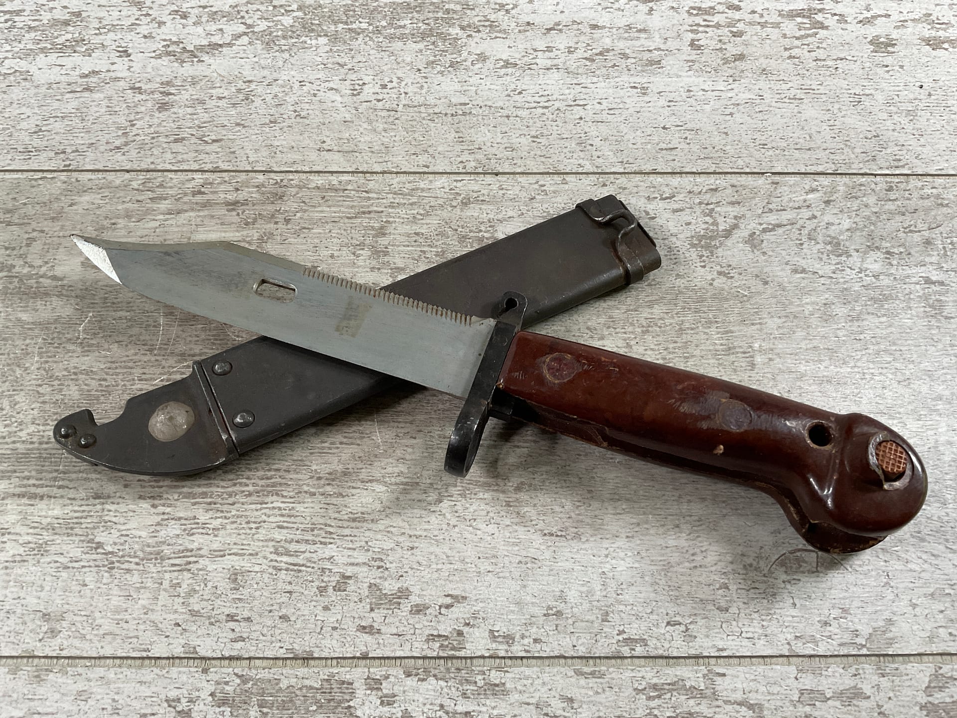 ROMANIAN AKM TYPE I KNIFE BAYONET/TYPE I SCABBARD #3-06048-PF ...