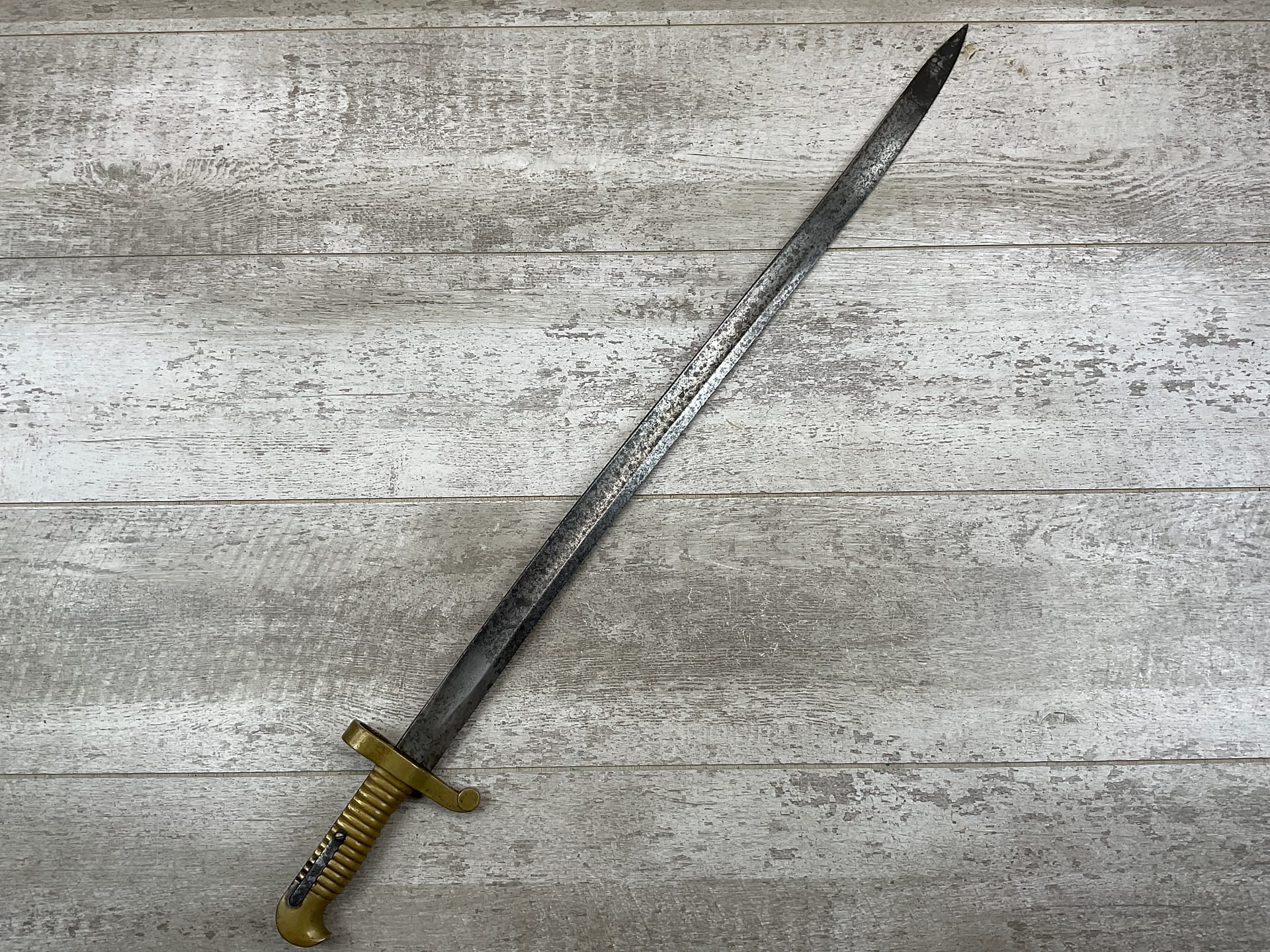 CIVIL WAR 1861 COLLINS BAYONET FOR REM. ZOUAVE RIFLED MUSKET #852 ...