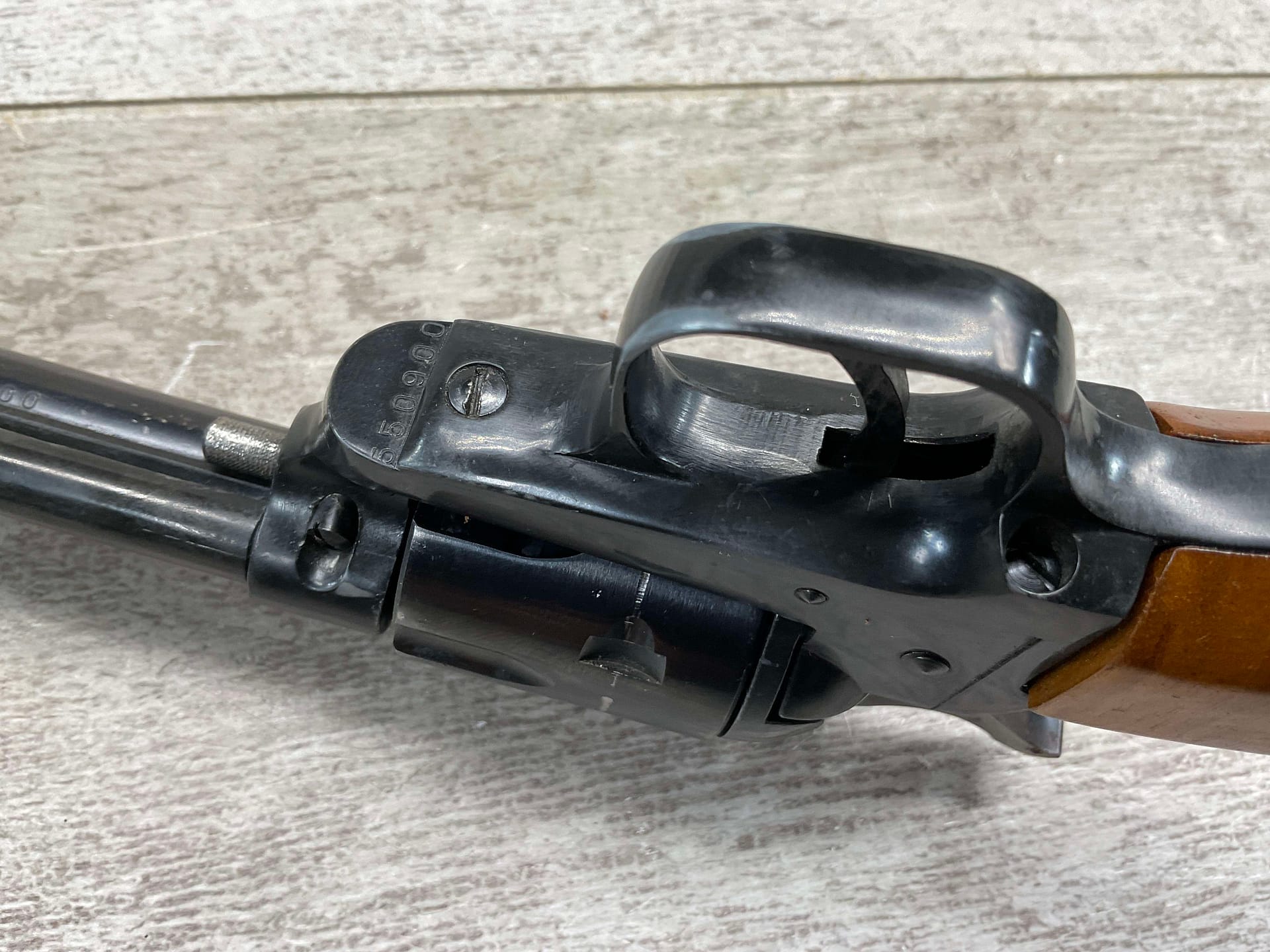 H. SCHMIDT OSTHEIM / RHOEN MOD 21S .22LR REVOLVER W/LEATHER HOLSTER ...